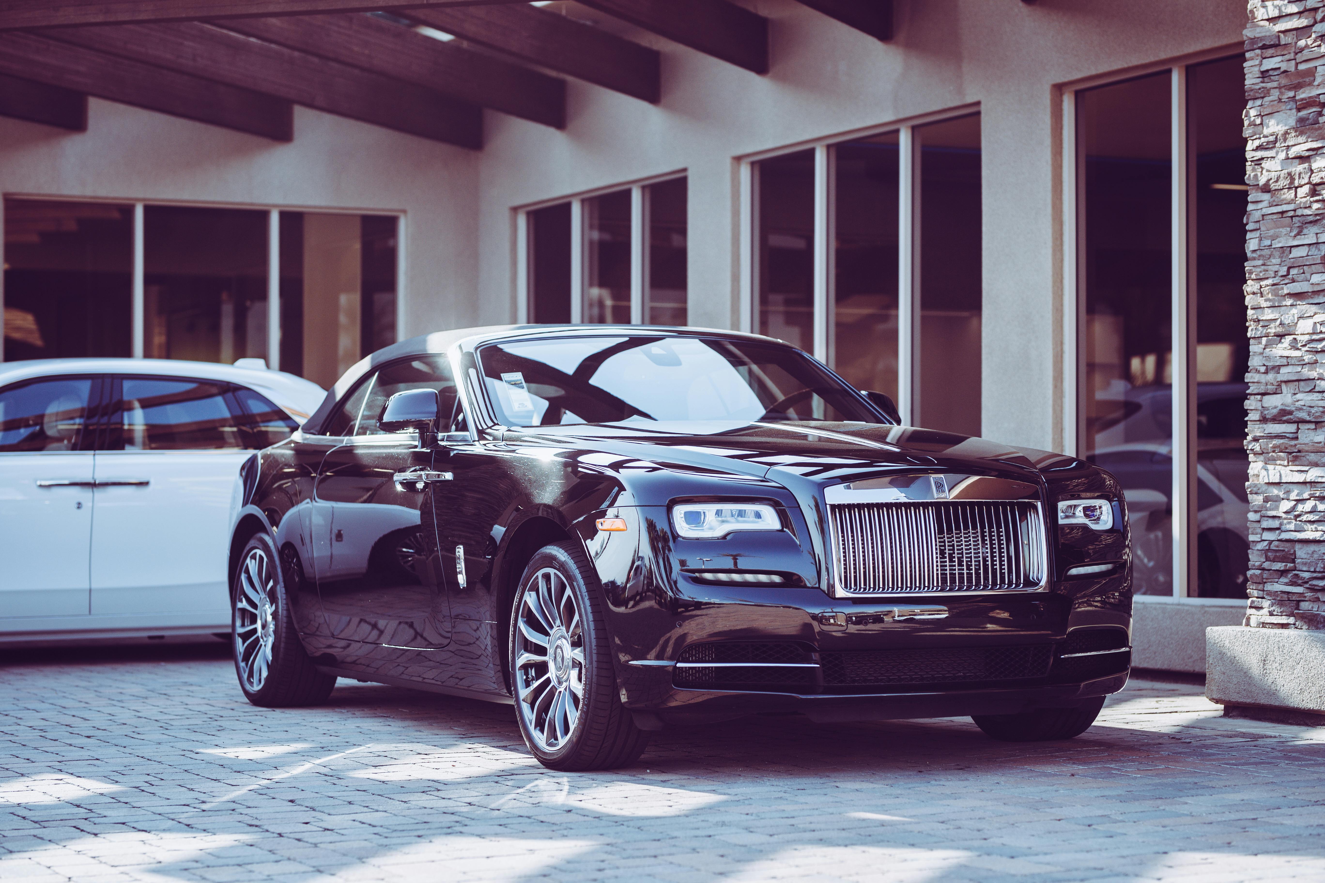 Modern black car parked in garage · Free Stock Photo