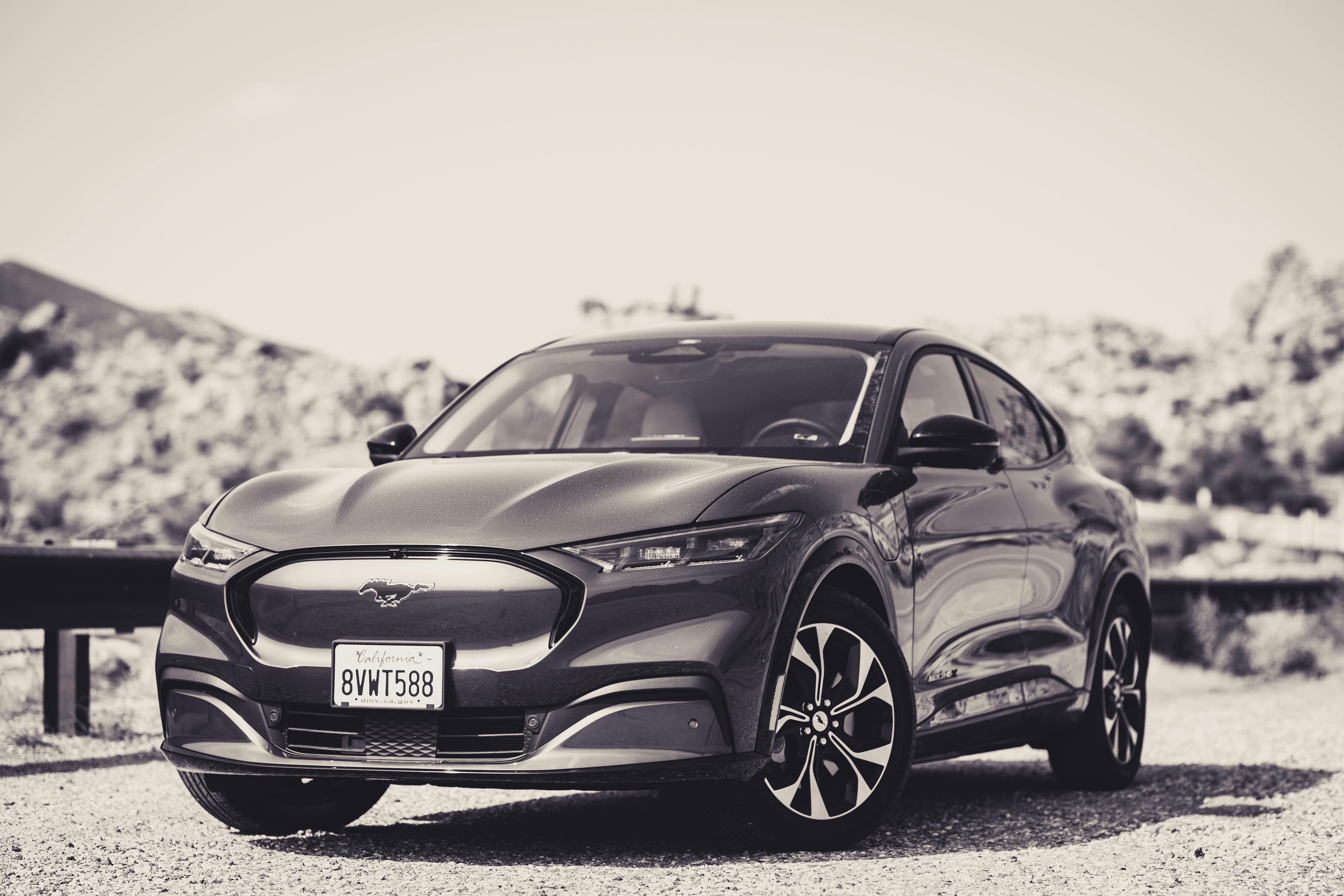 Grayscale Photography of Classic Car · Free Stock Photo