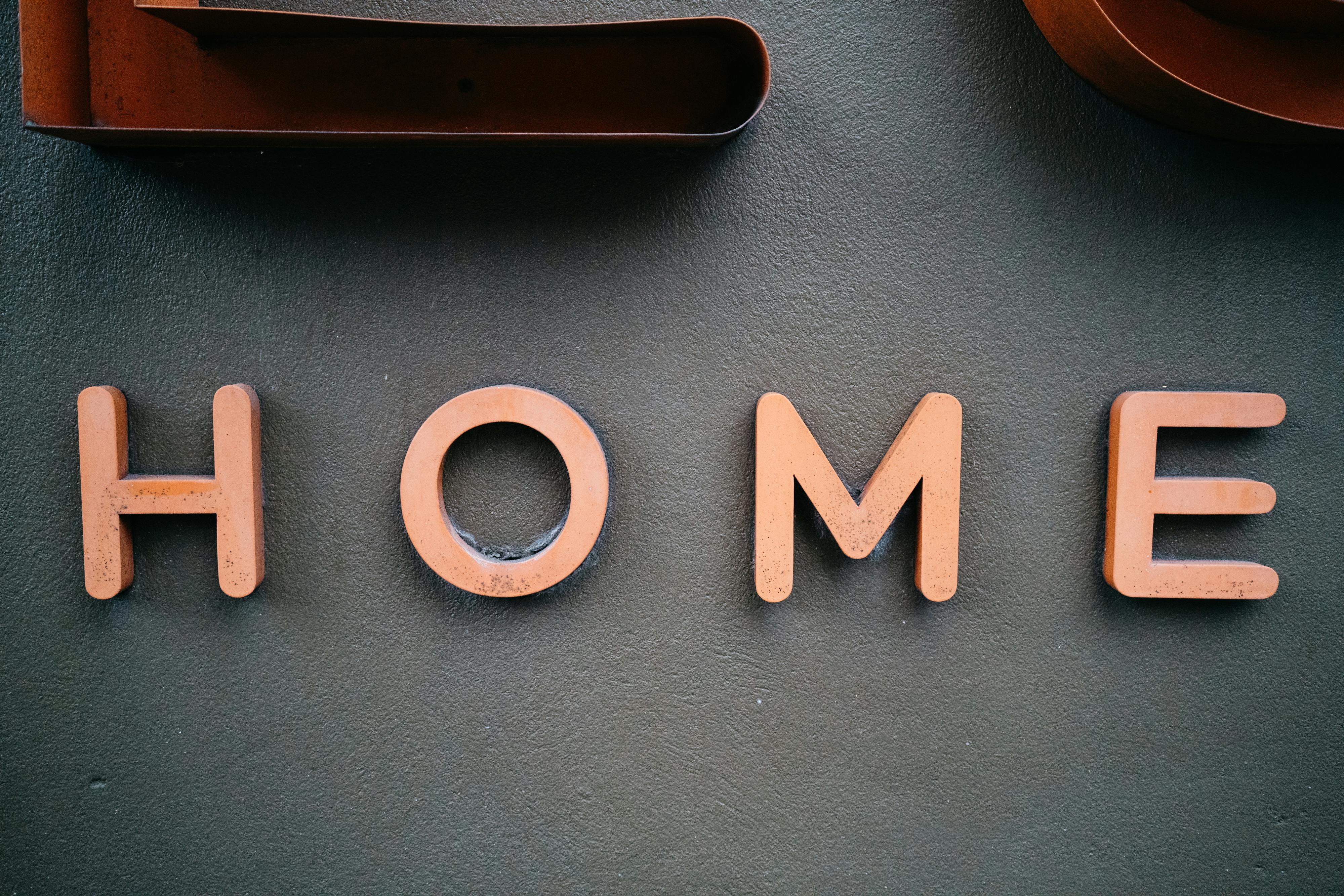 Home Letters on Wall · Free Stock Photo