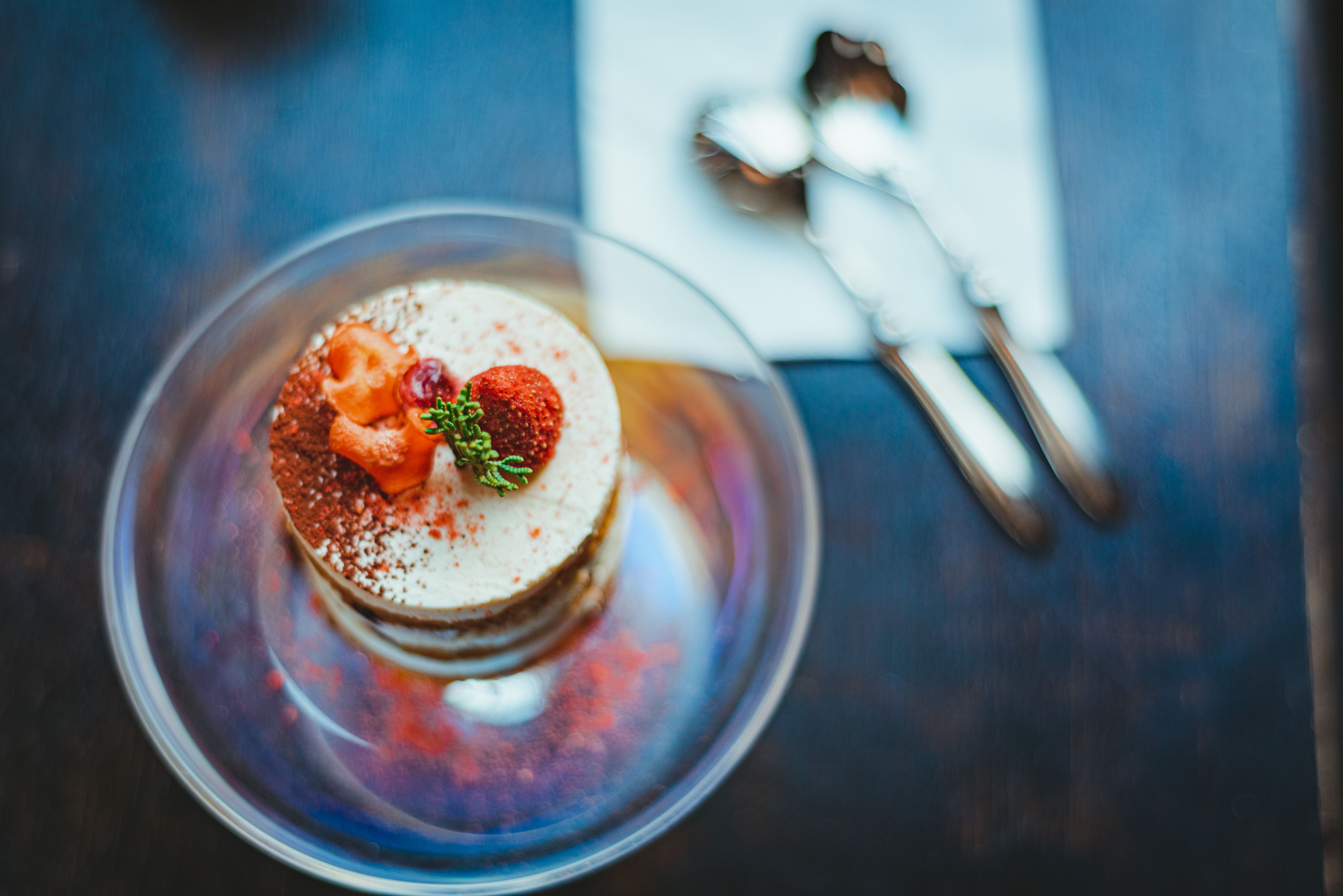 Top View of a Dessert Served in a Glass · Free Stock Photo