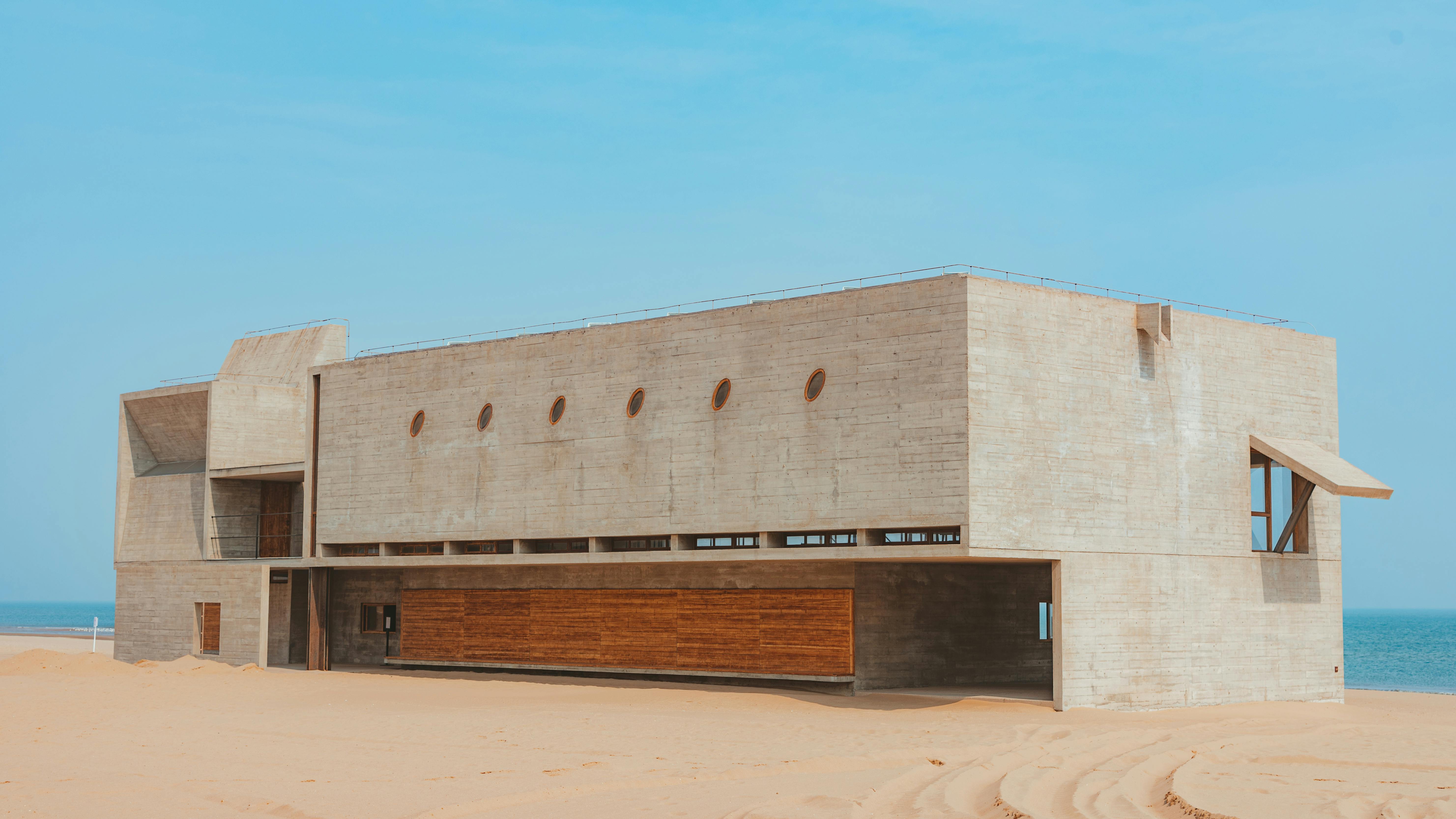 Blue Sky over Seashore Library · Free Stock Photo