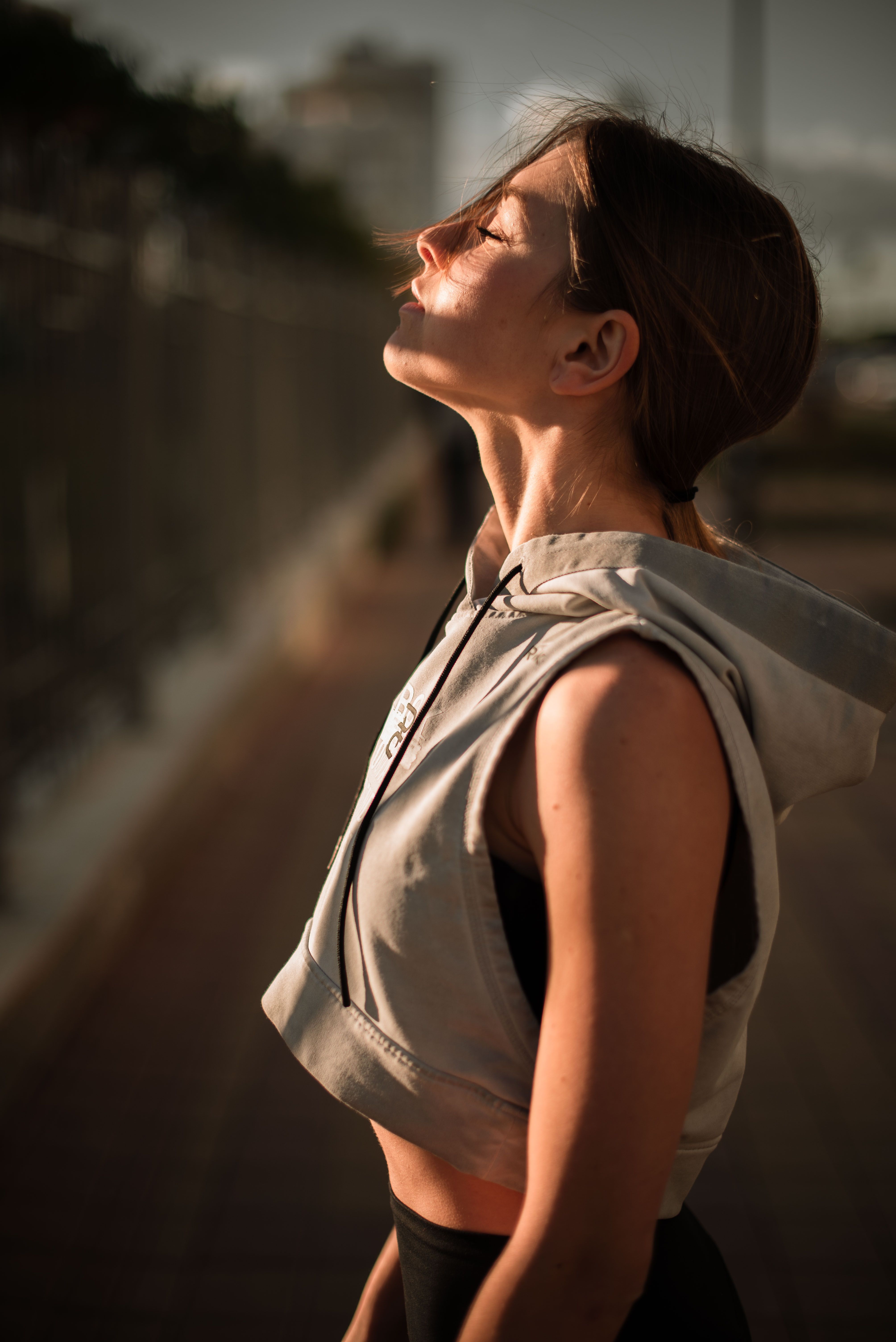 Profile Pic of Woman with Bouquet on her Arm · Free Stock Photo