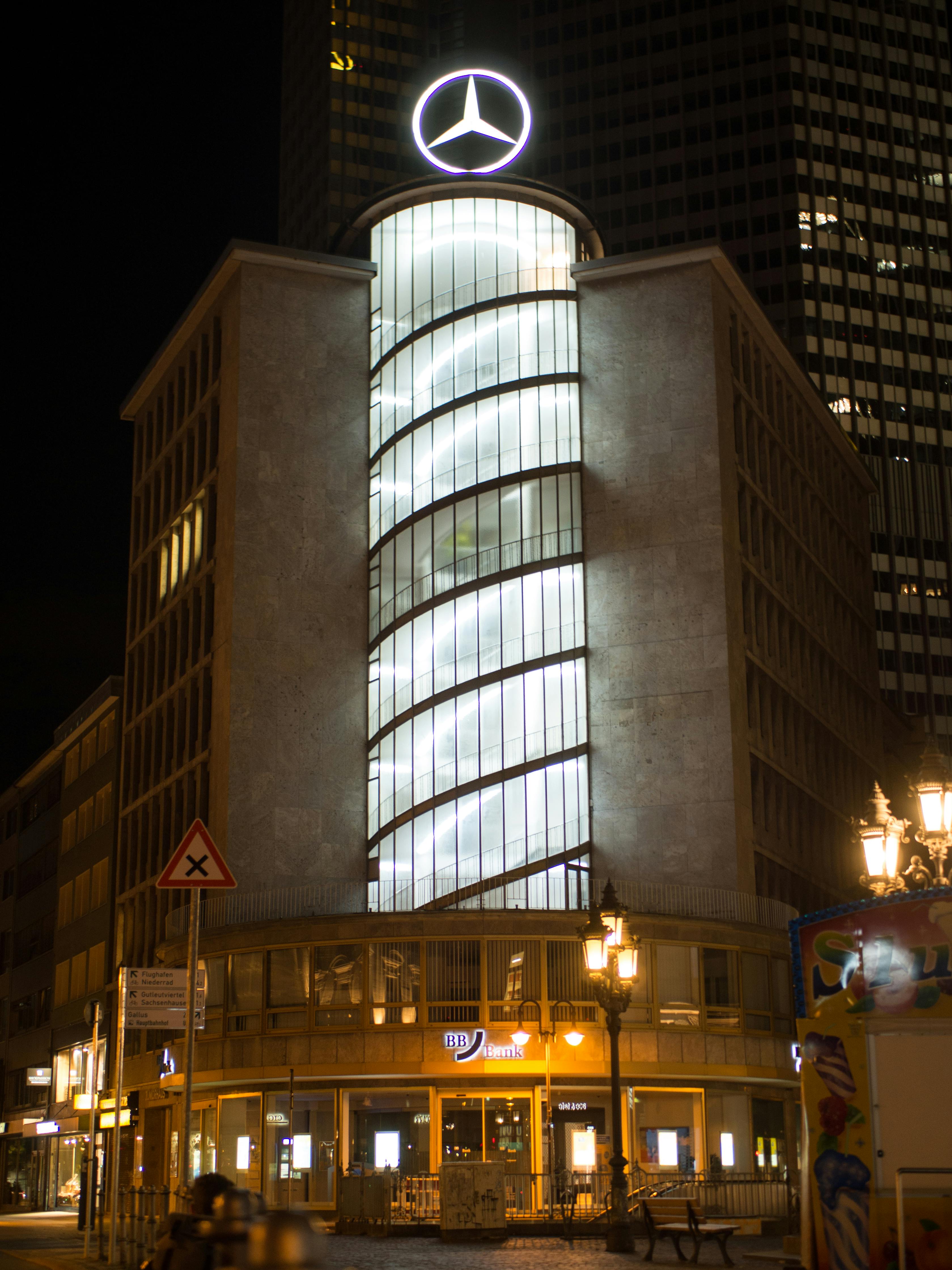 Mercedes Benz Building in Frankfurt Germany · Free Stock Photo