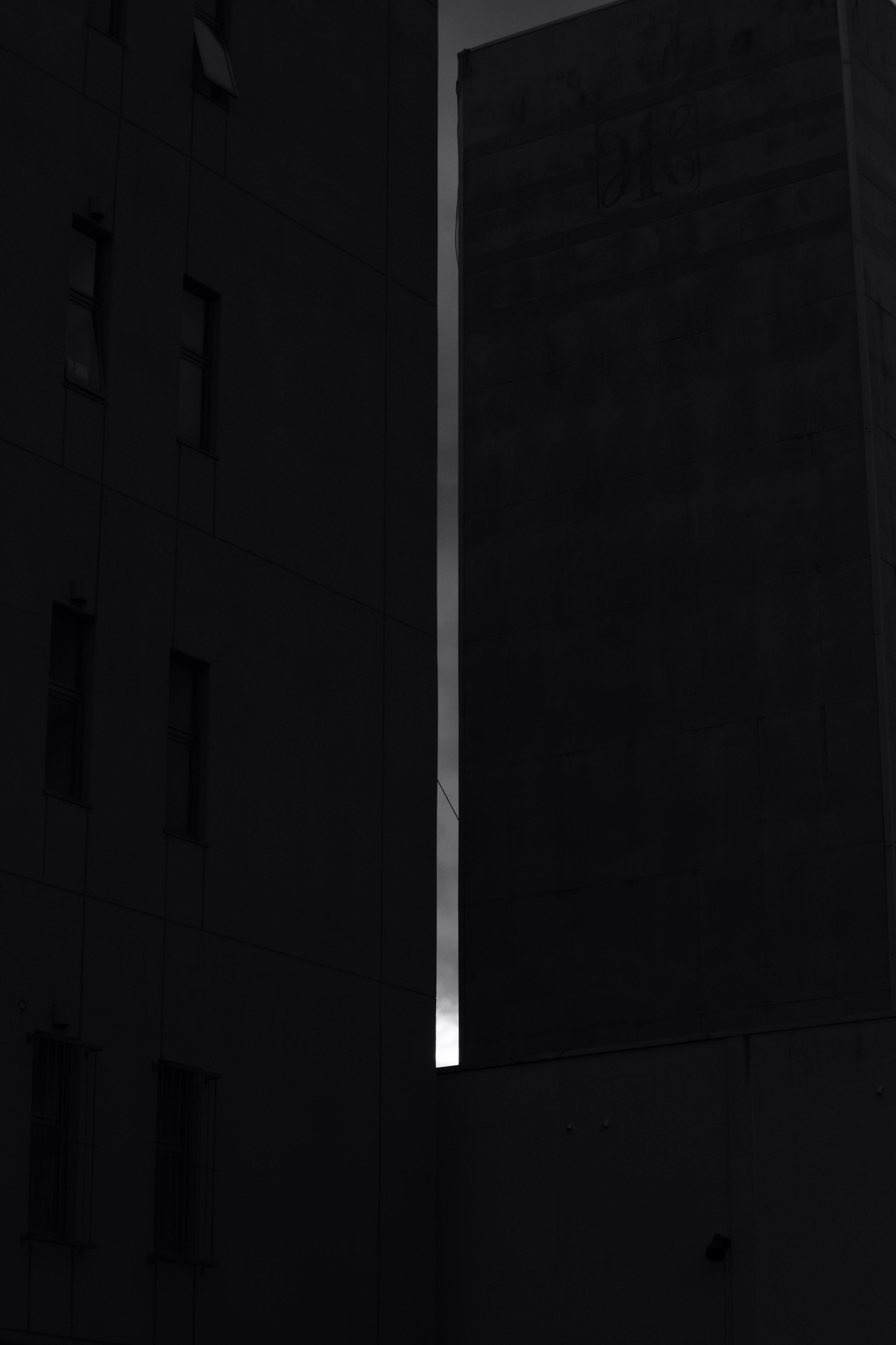 Total Building Greyscale Photo · Free Stock Photo