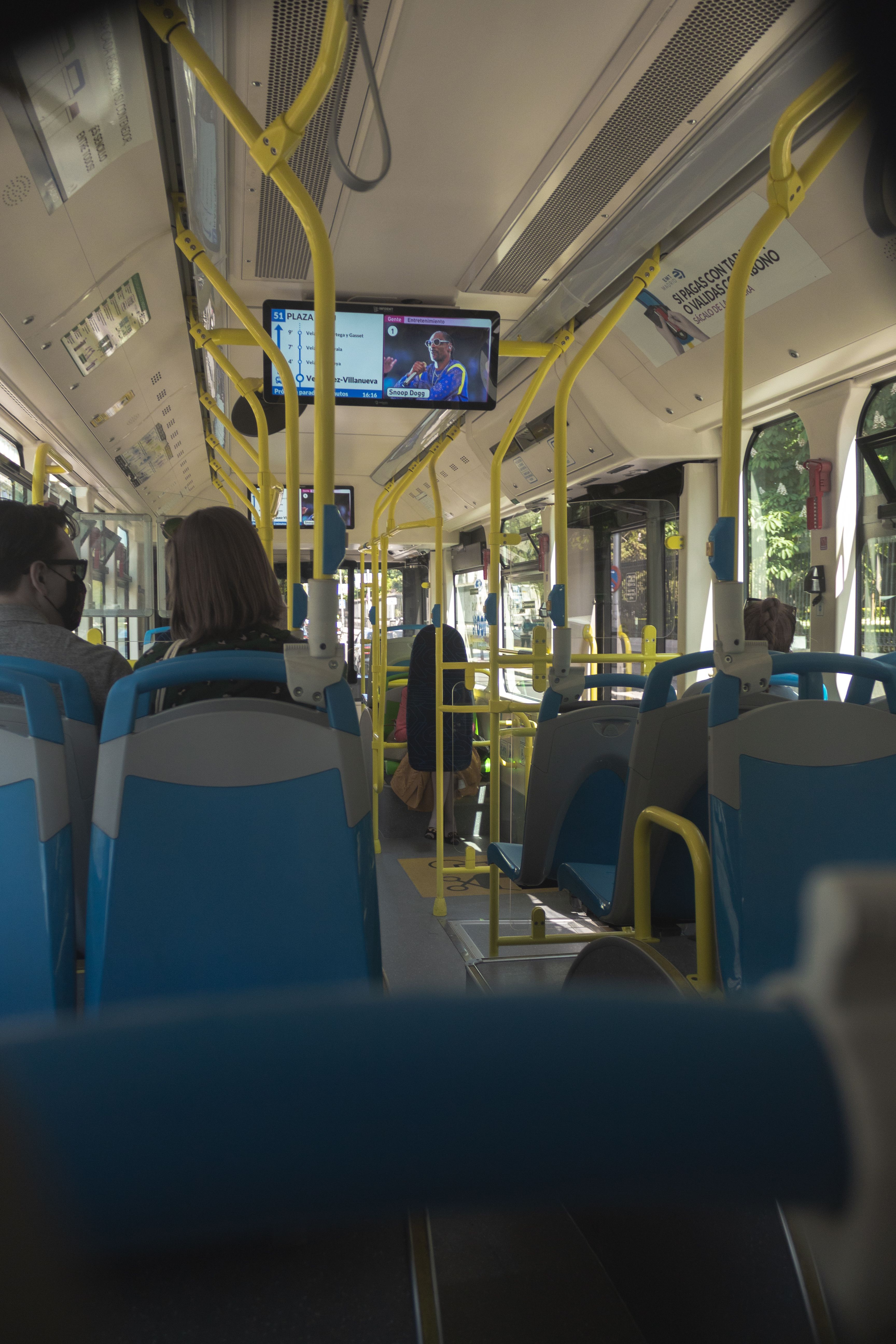 Interior of a Public Bus · Free Stock Photo