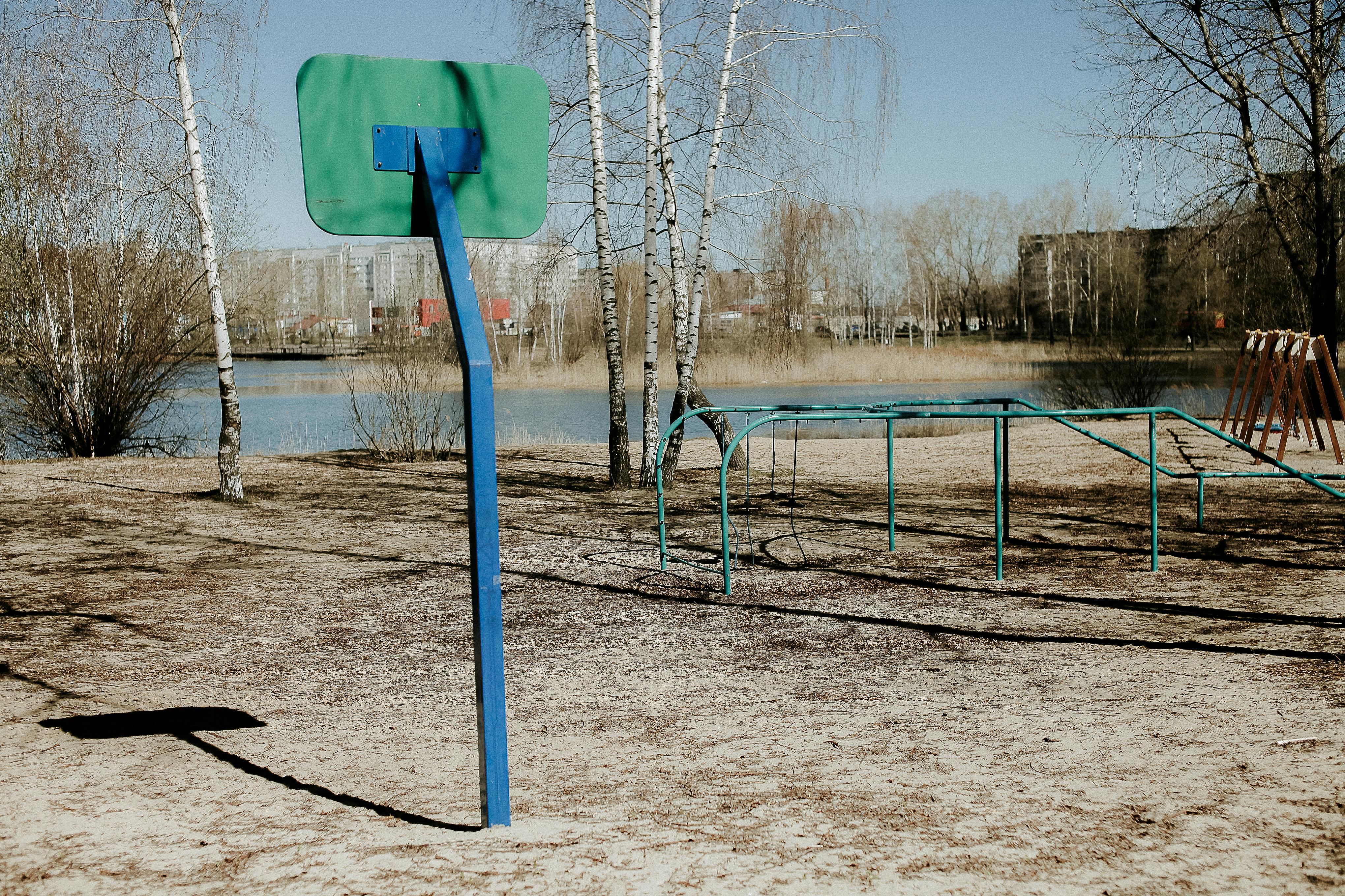 Back of a Basketball Hoop in a Park · Free Stock Photo