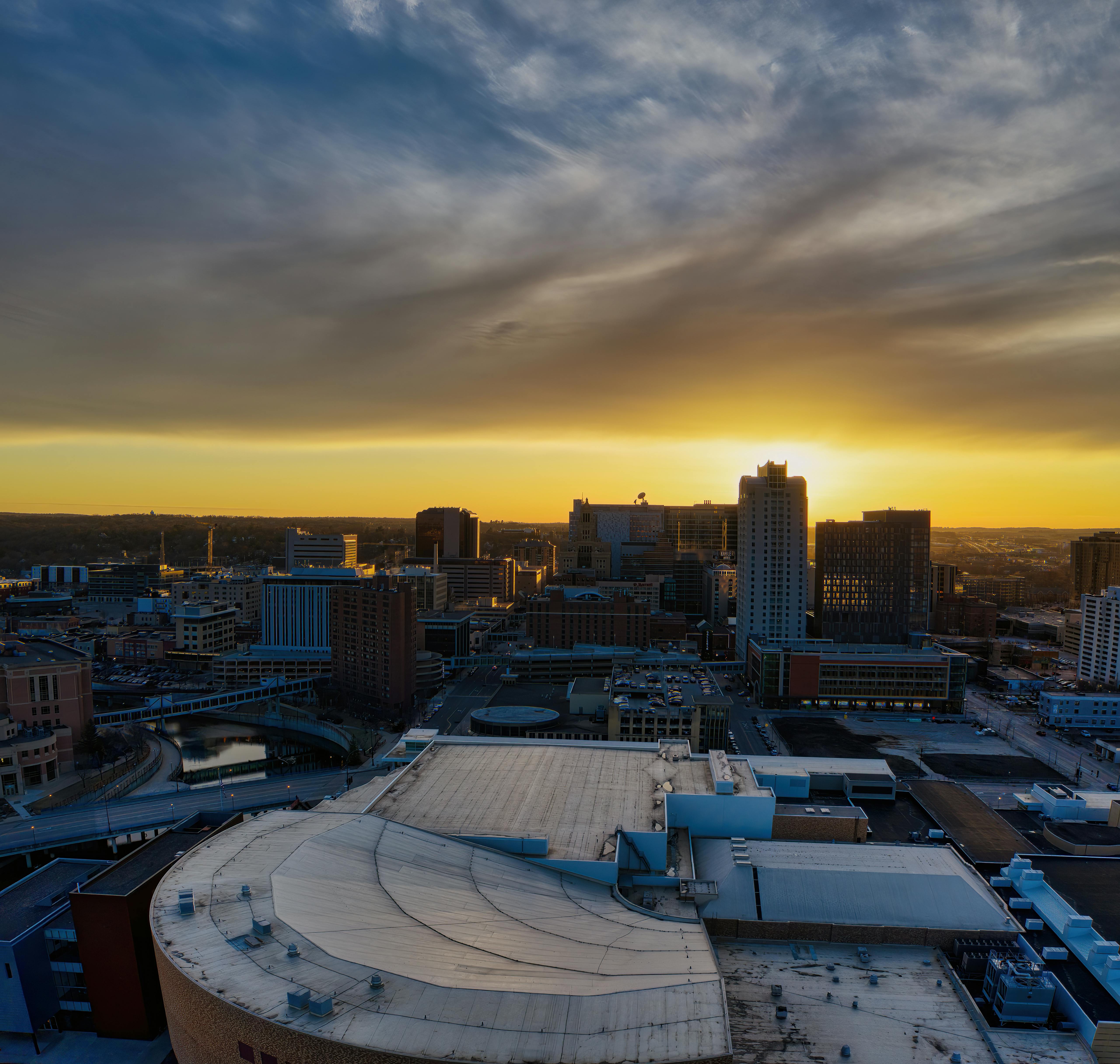 High Rise Buildings during Sunset · Free Stock Photo
