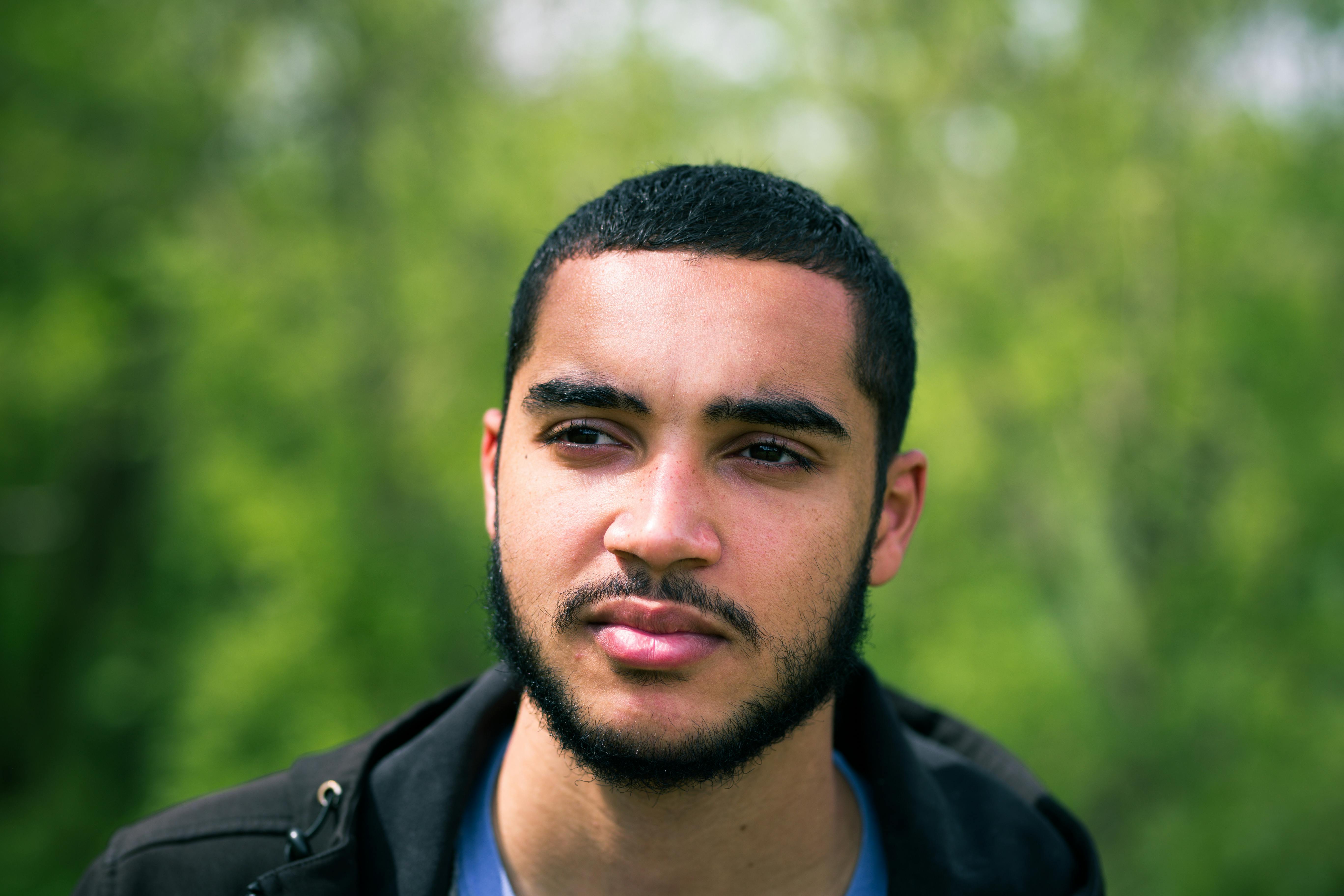 Sweat on Man Face · Free Stock Photo