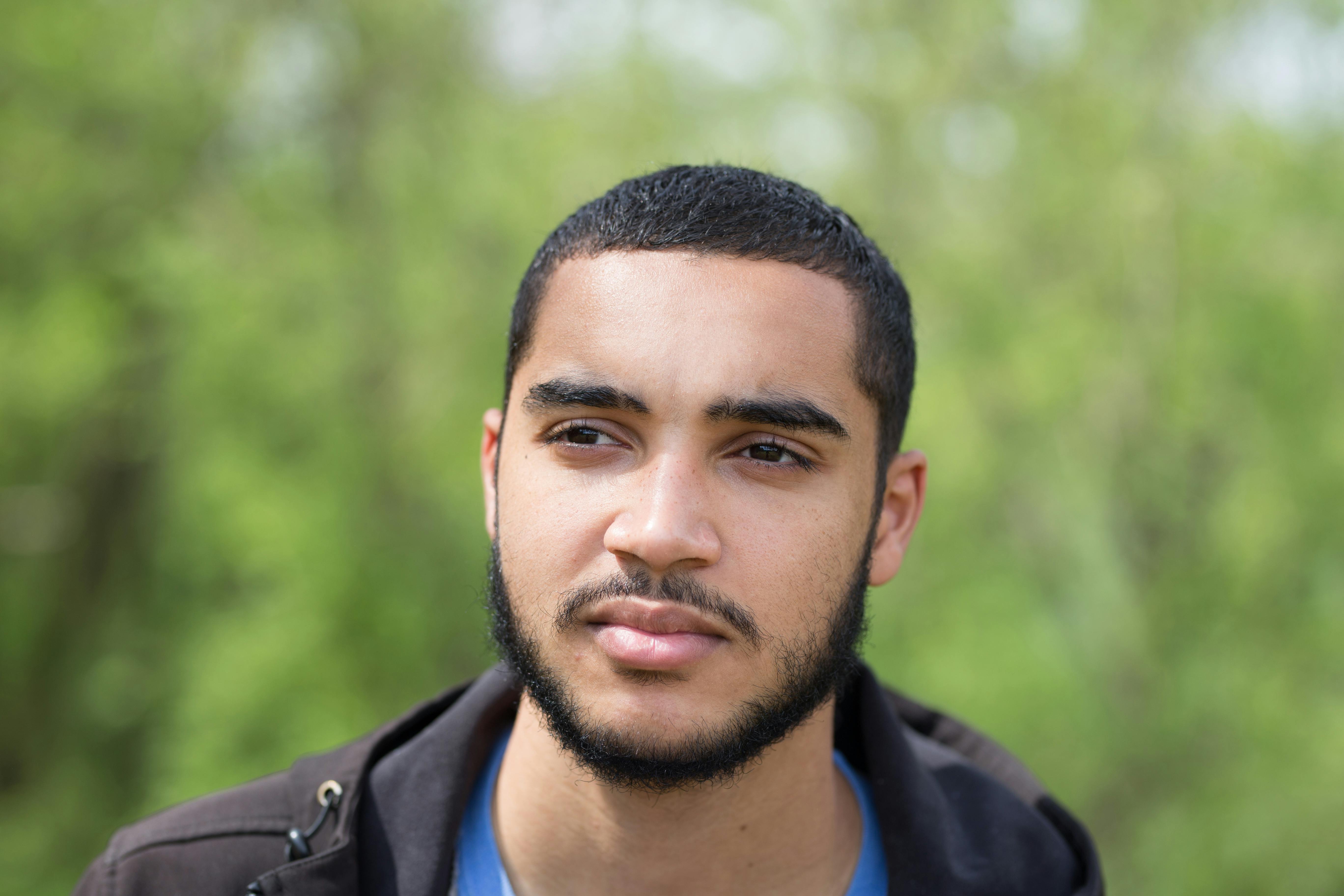 Foto de stock gratuita sobre barbudo, de cerca, de perfil, hombre, polo ...