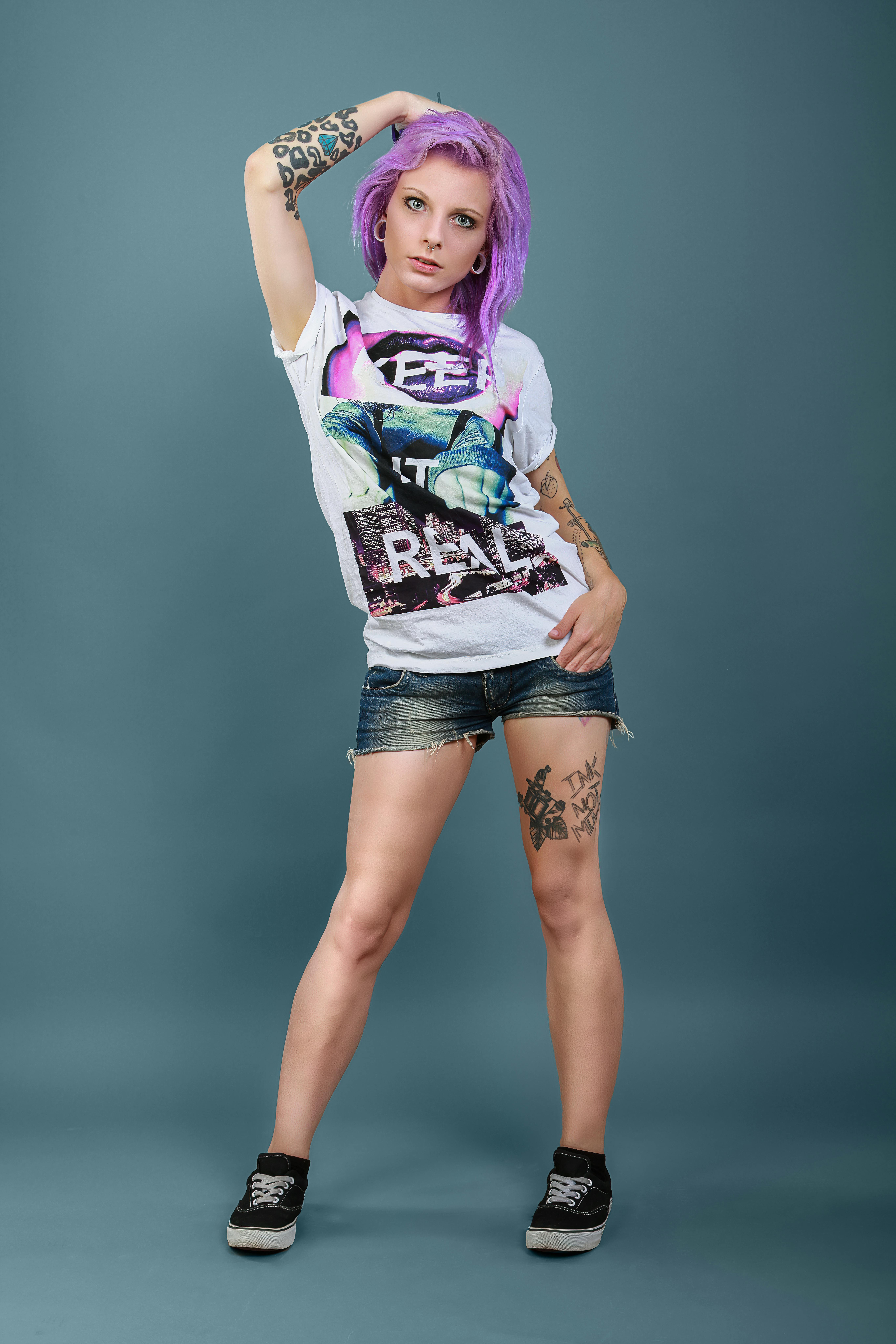 Woman in Bikini with Tattoos · Free Stock Photo