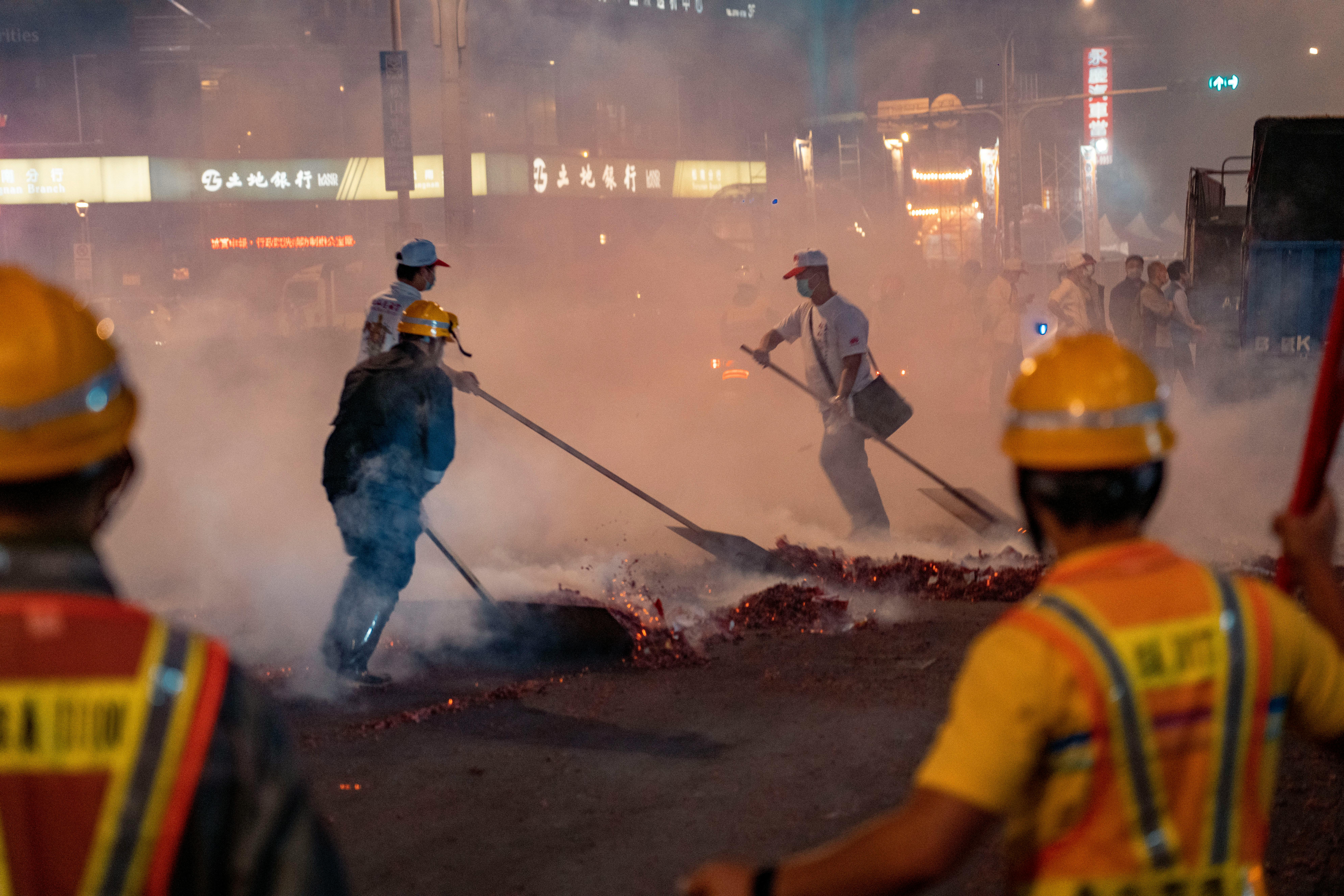 Firefighters Putting Out a Fire in City · Free Stock Photo