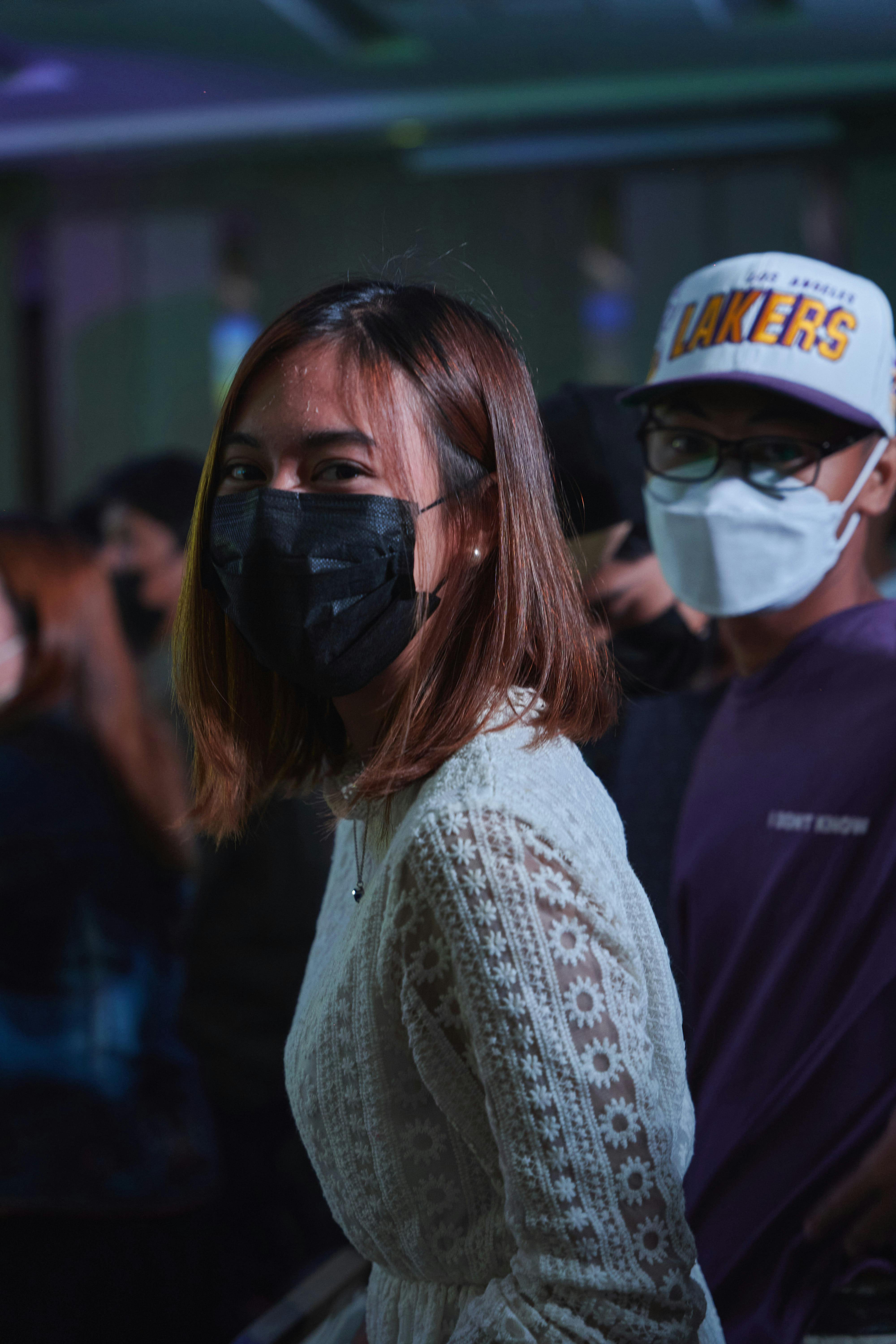 A Woman Screaming wearing Face Shield · Free Stock Photo