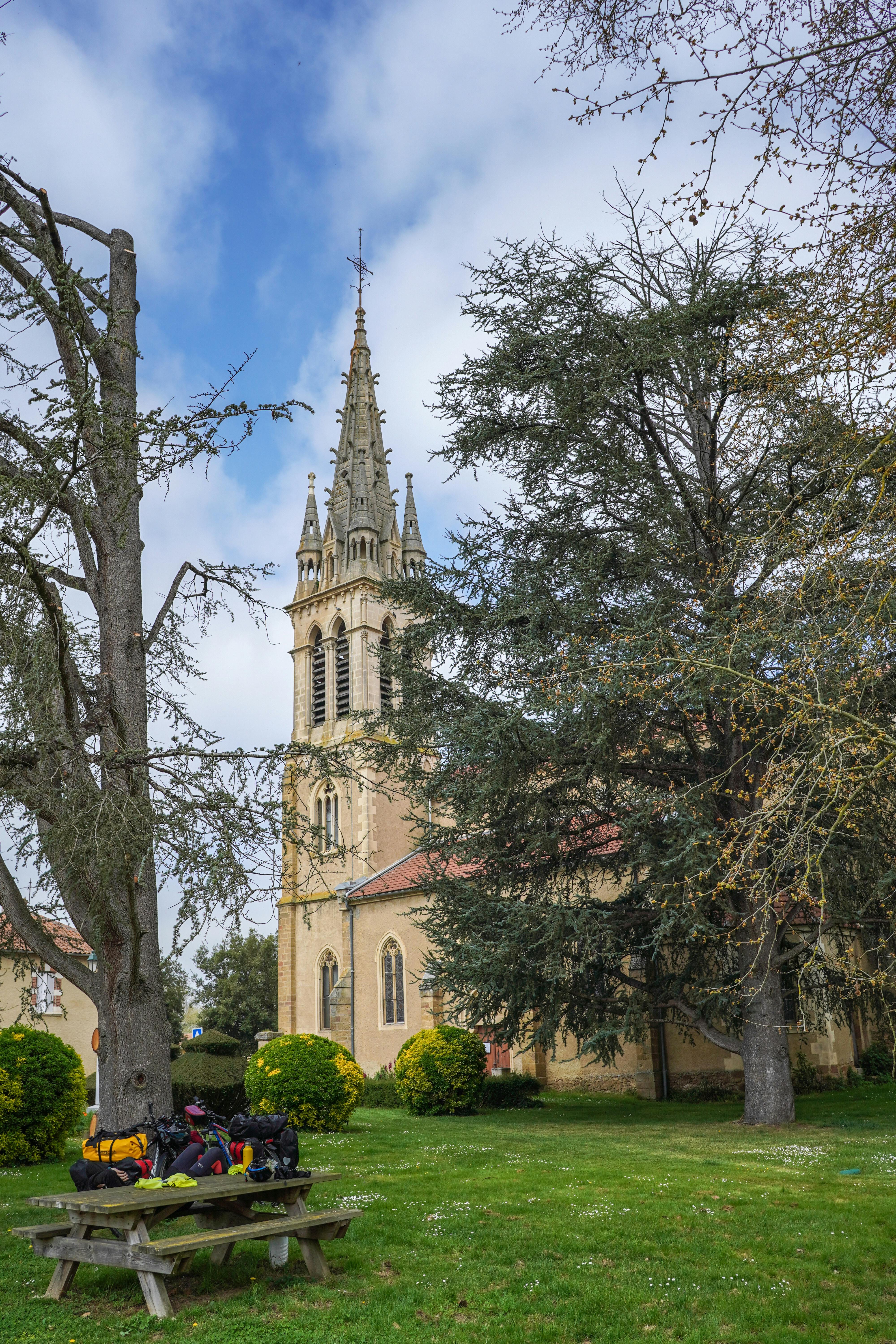 Church beside a Tree · Free Stock Photo
