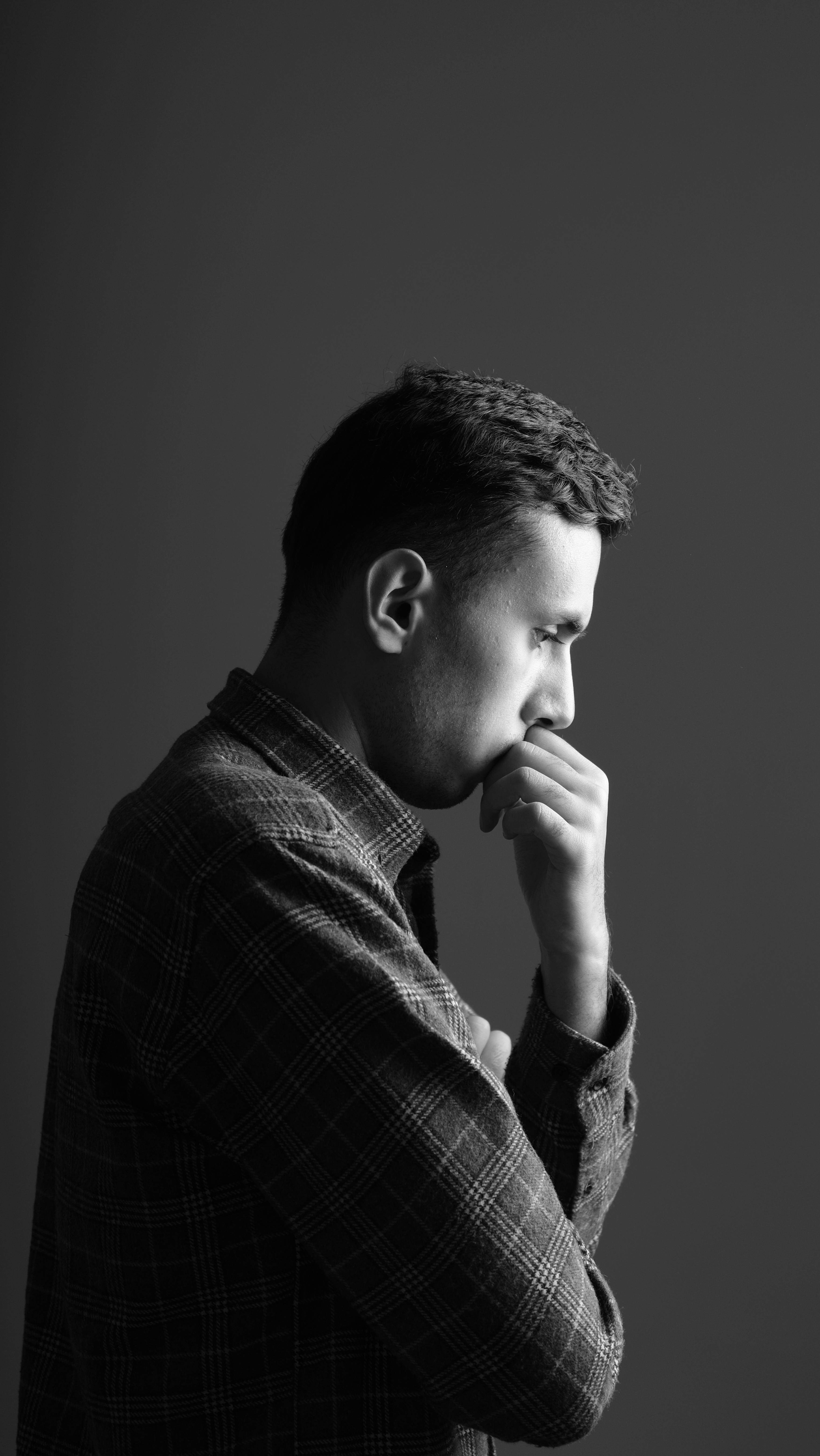 Close-up Photo of Pensive Man · Free Stock Photo