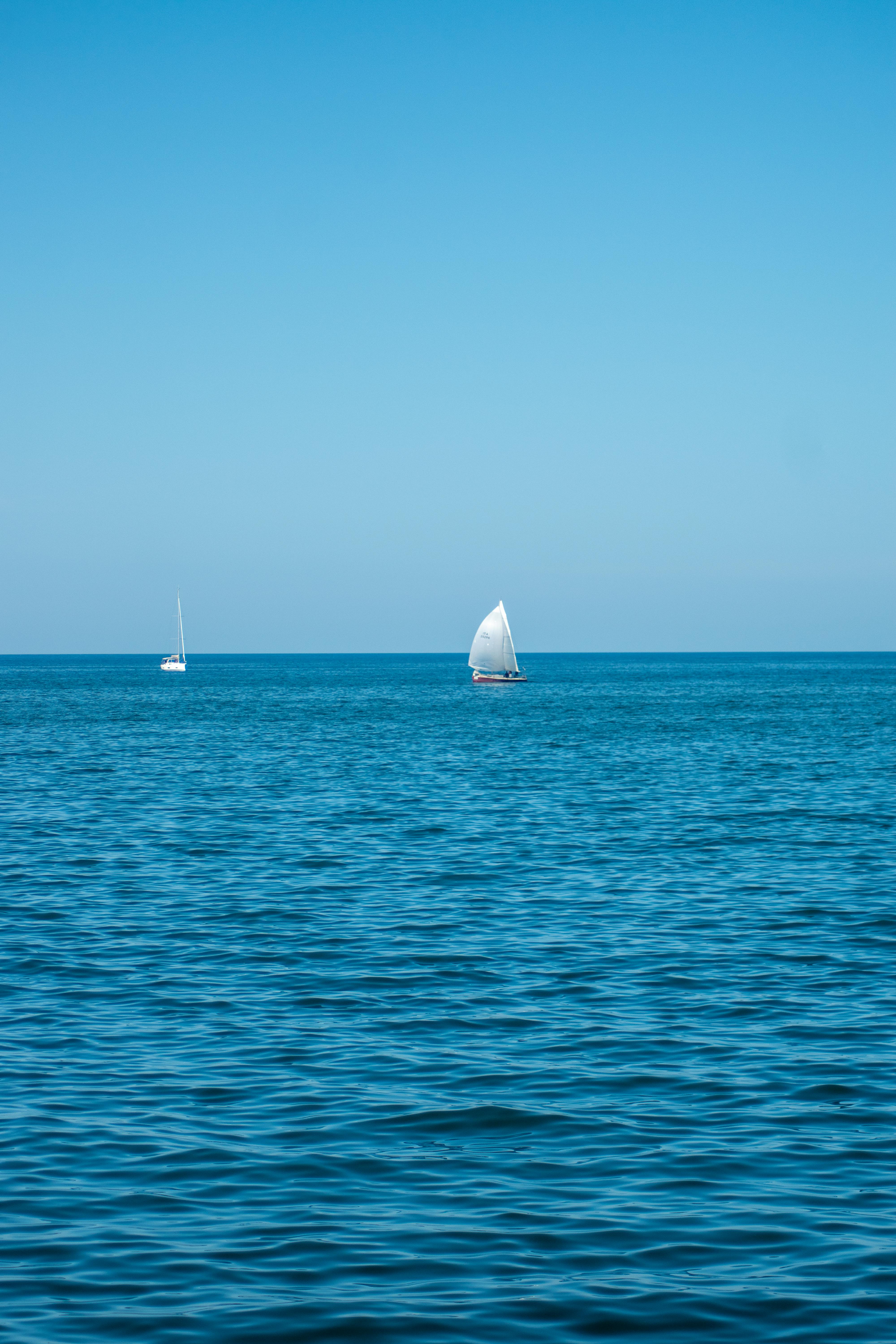 A Sailing Boats on the Sea · Free Stock Photo