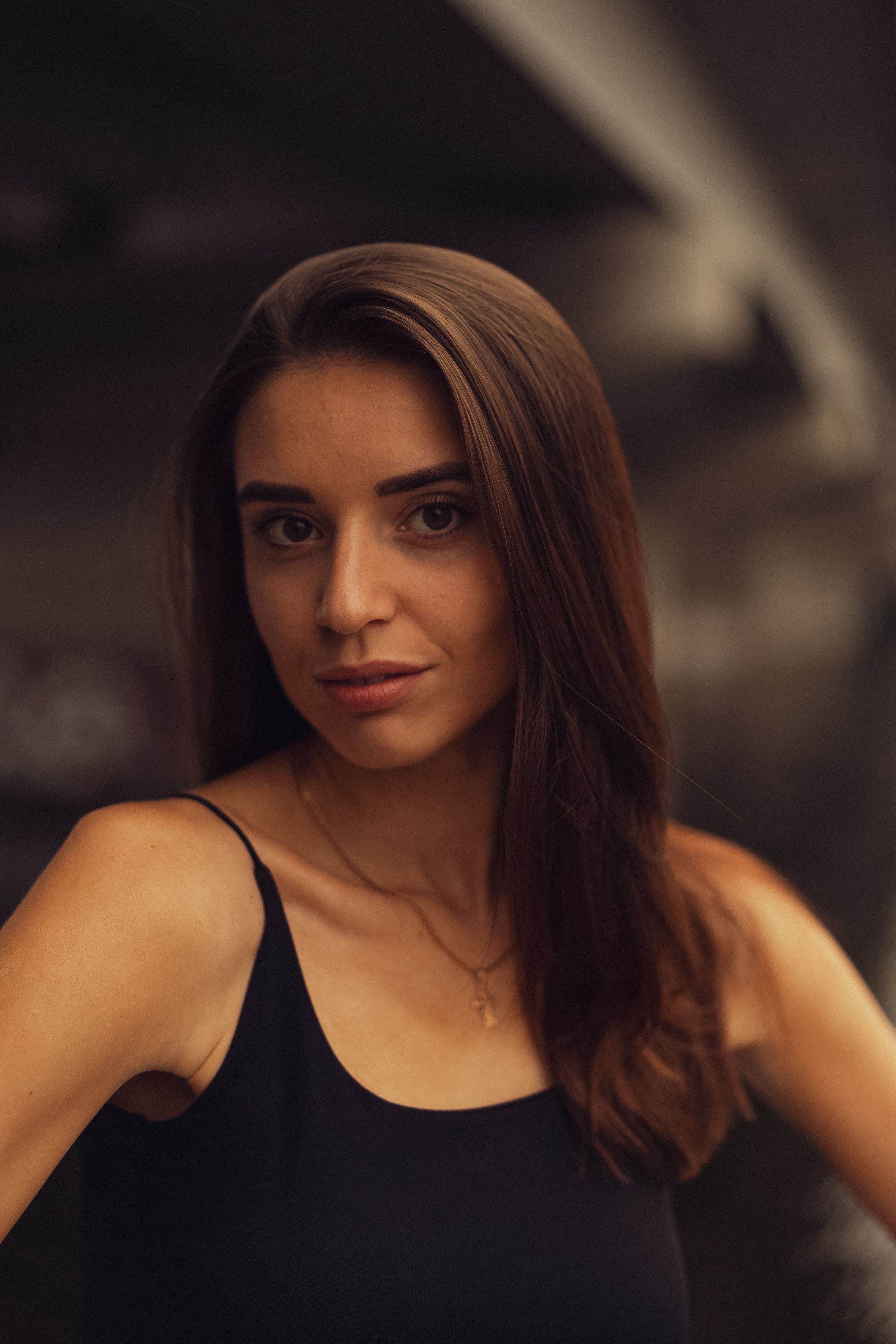 Portrait of a Beautiful Woman Wearing a Tube Top · Free Stock Photo