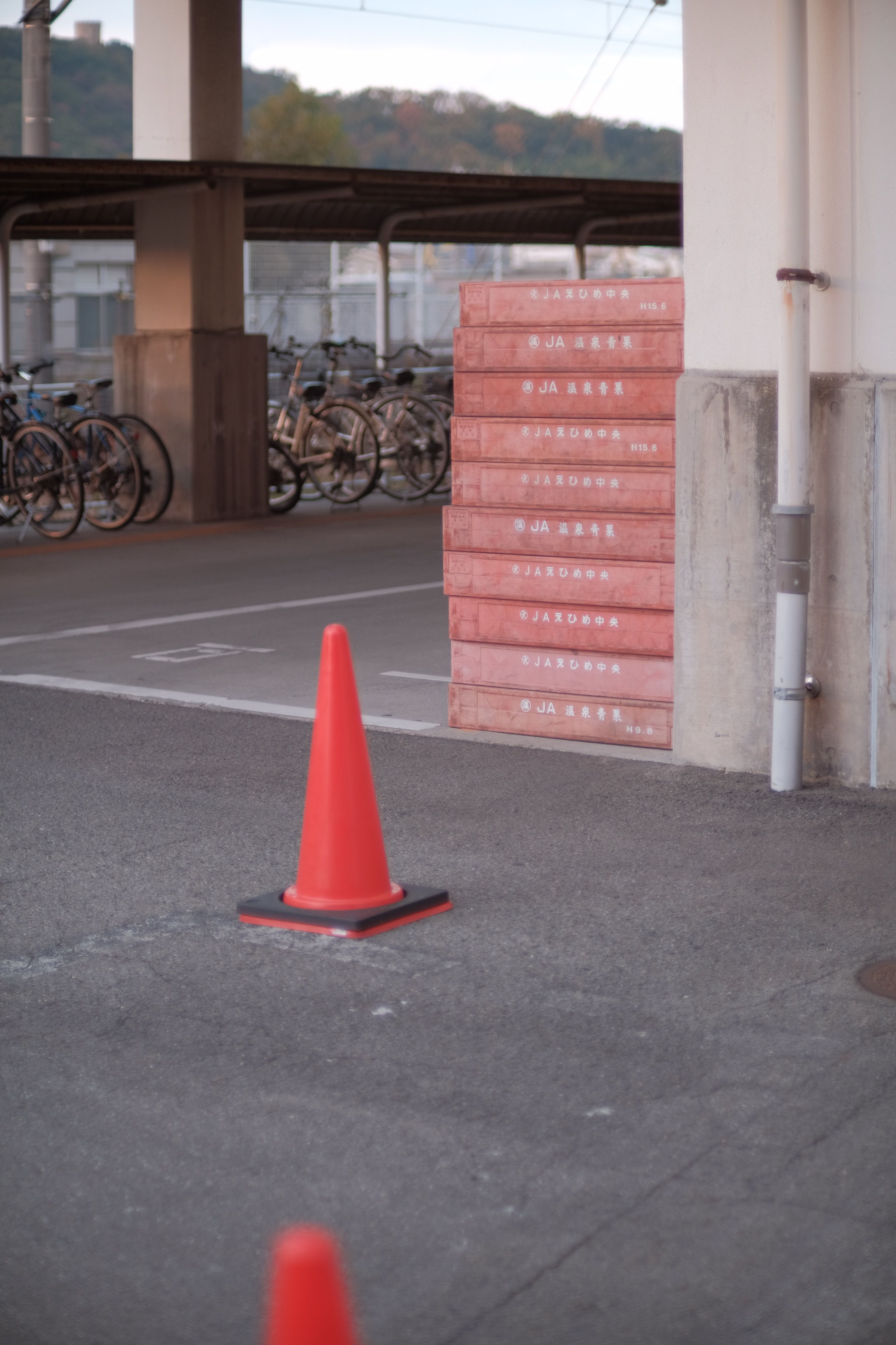 Traffic Cone on Cracked Pavement · Free Stock Photo