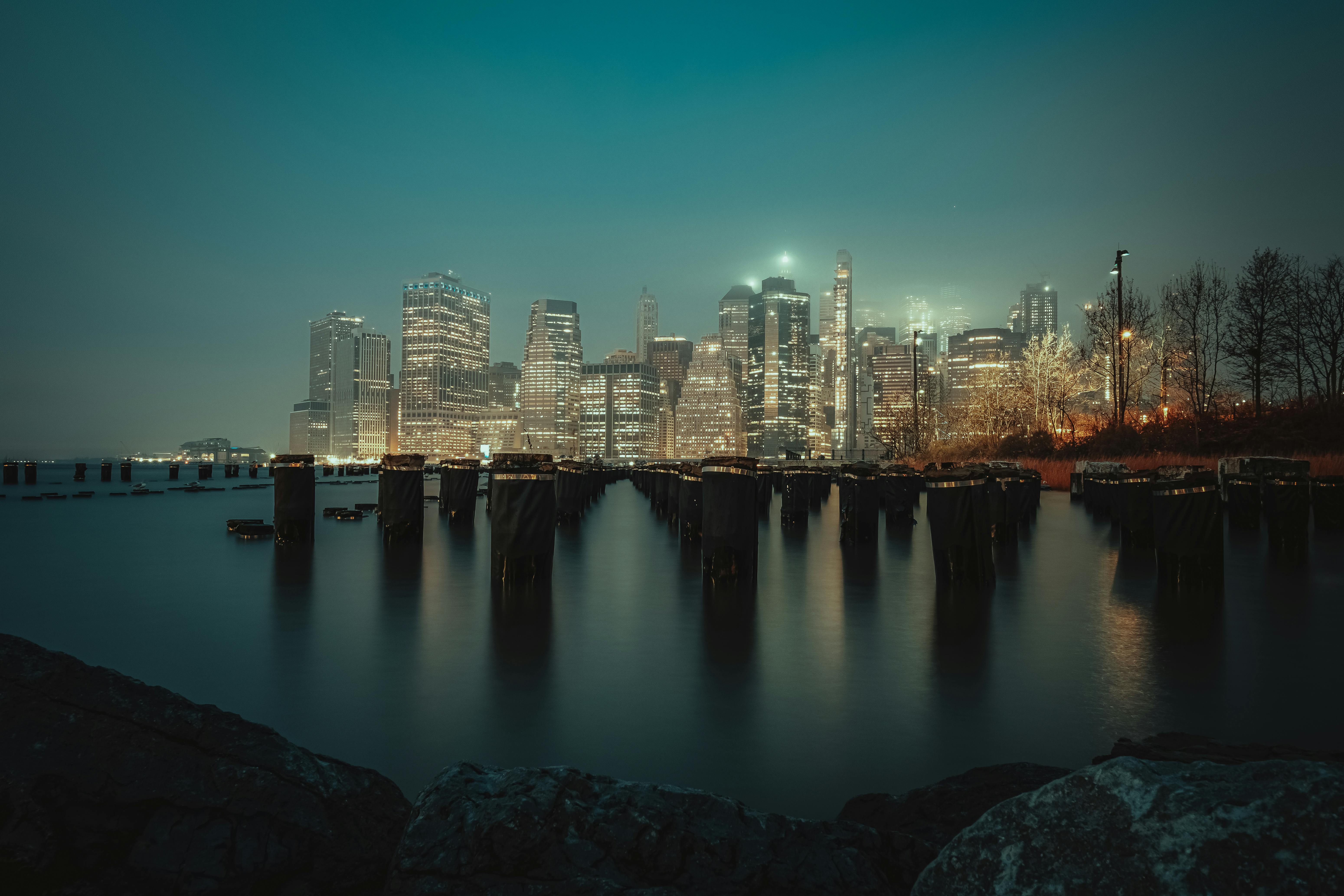 Scenic View of the City Lights of New York City · Free Stock Photo