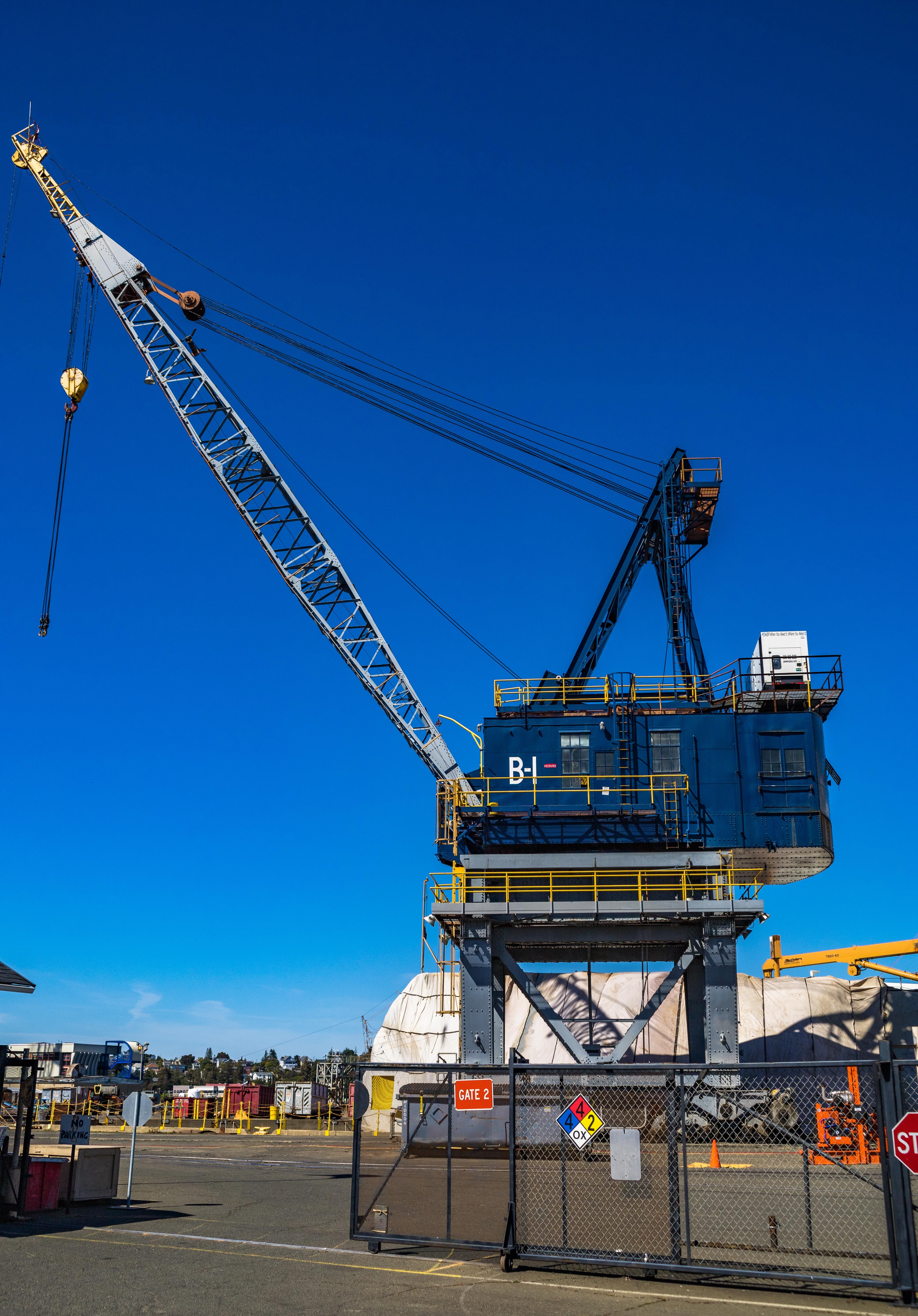 Heavy Machinery in a Harbor · Free Stock Photo