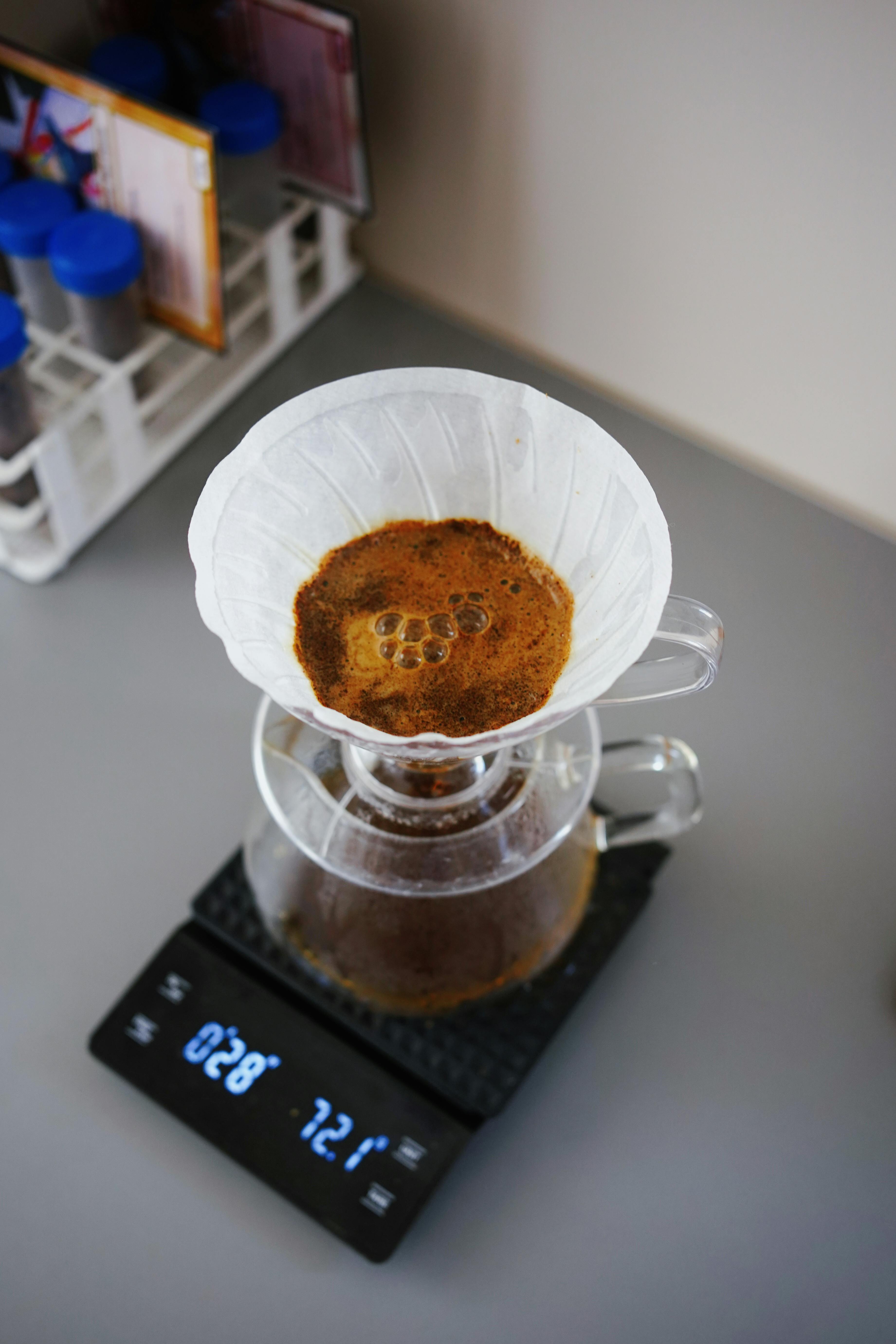 Brewing Coffee in Coffee Filter · Free Stock Photo