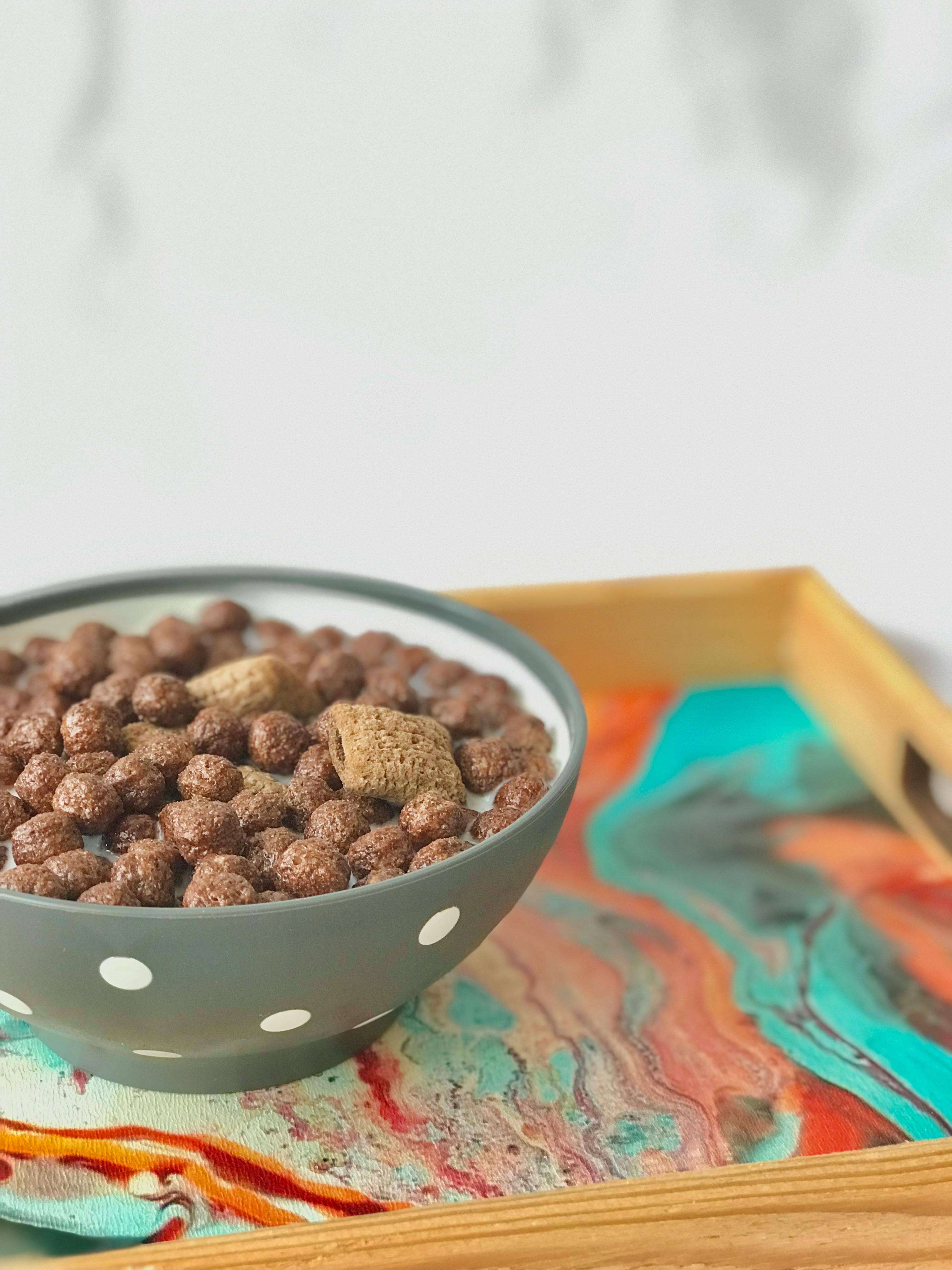 A Bowl of Cereal on a Tray · Free Stock Photo