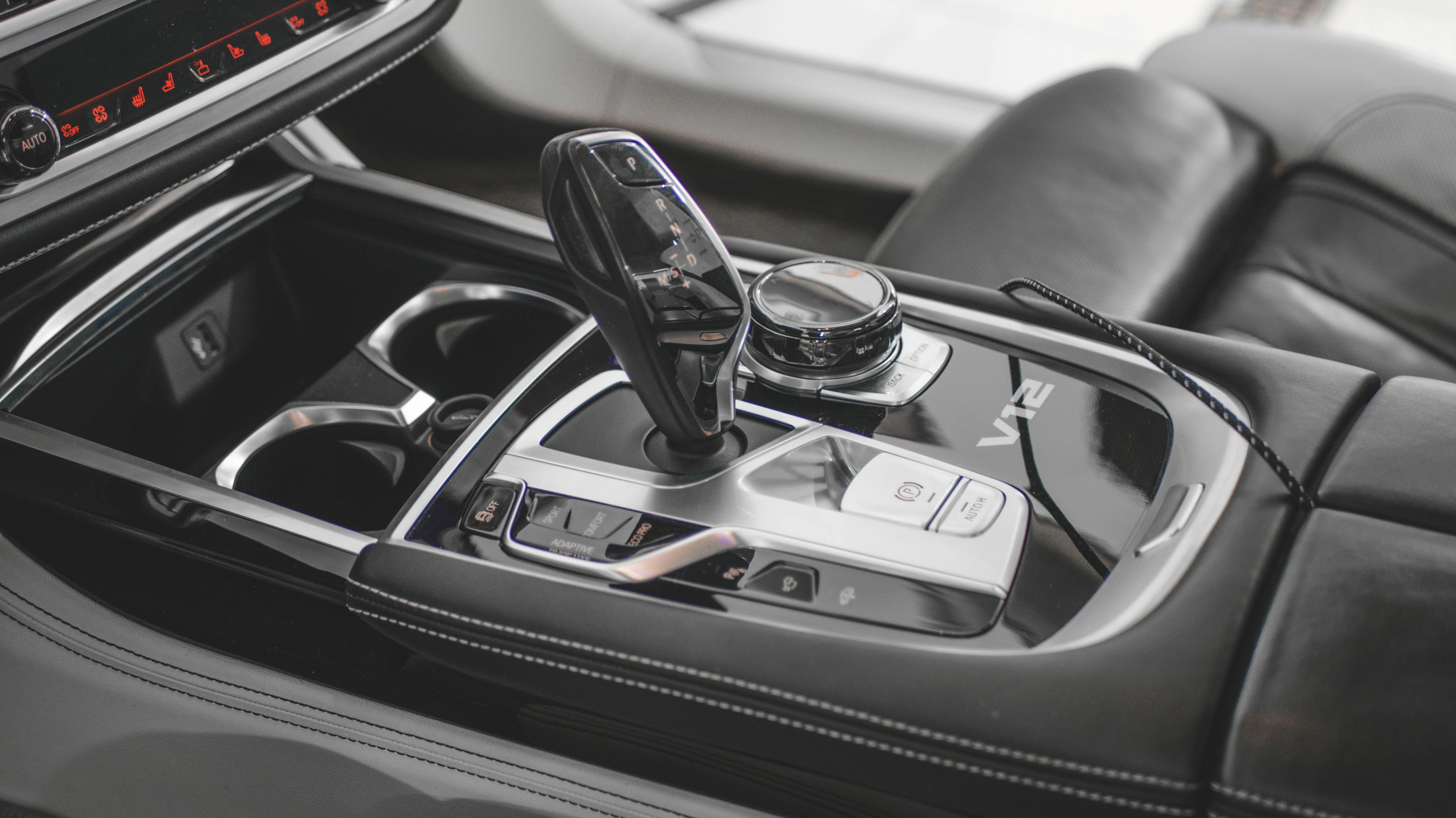 Automatic Transmission Gearshift in the BMW 7 Series · Free Stock Photo