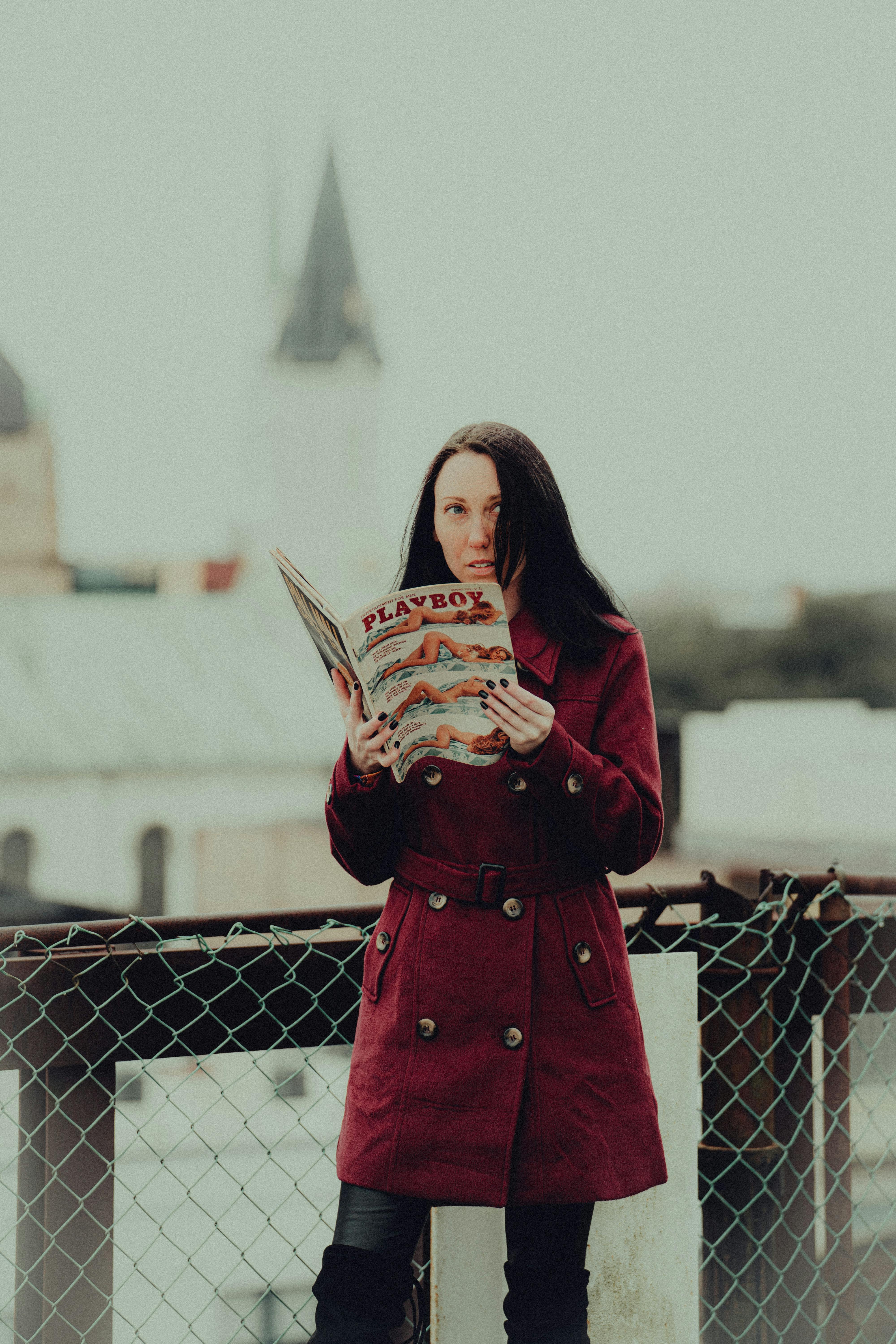 Woman in Red Robe standing on Desert · Free Stock Photo