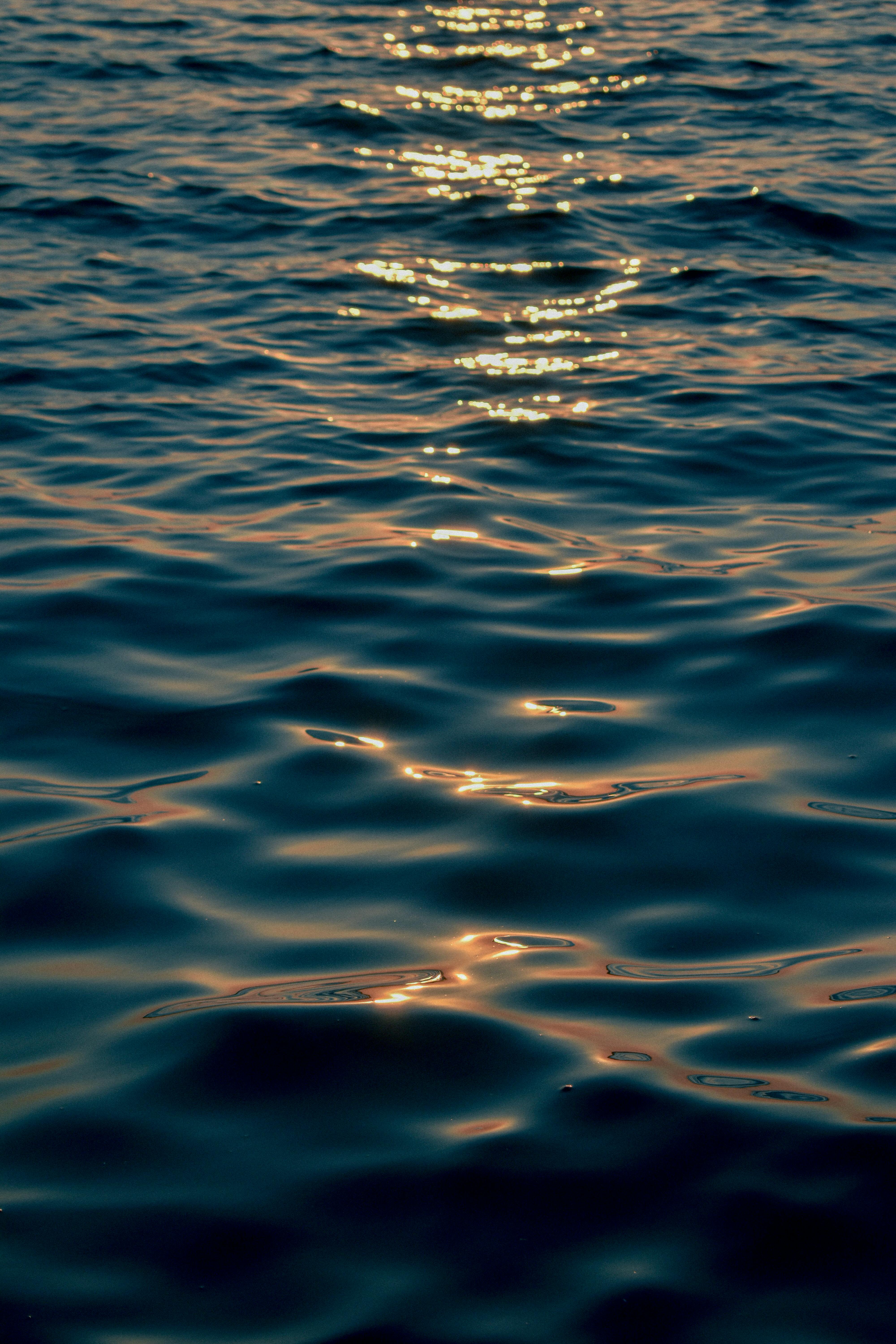 High Angle View of Sea Surface · Free Stock Photo