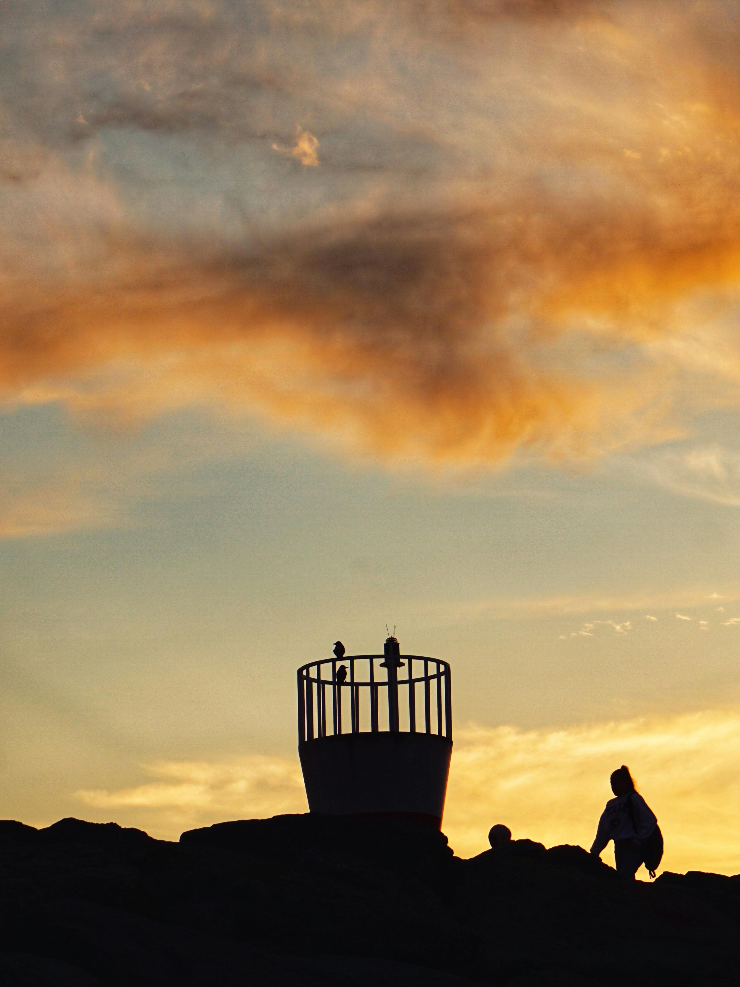 Woman Walking Up Steps at Dawn · Free Stock Photo