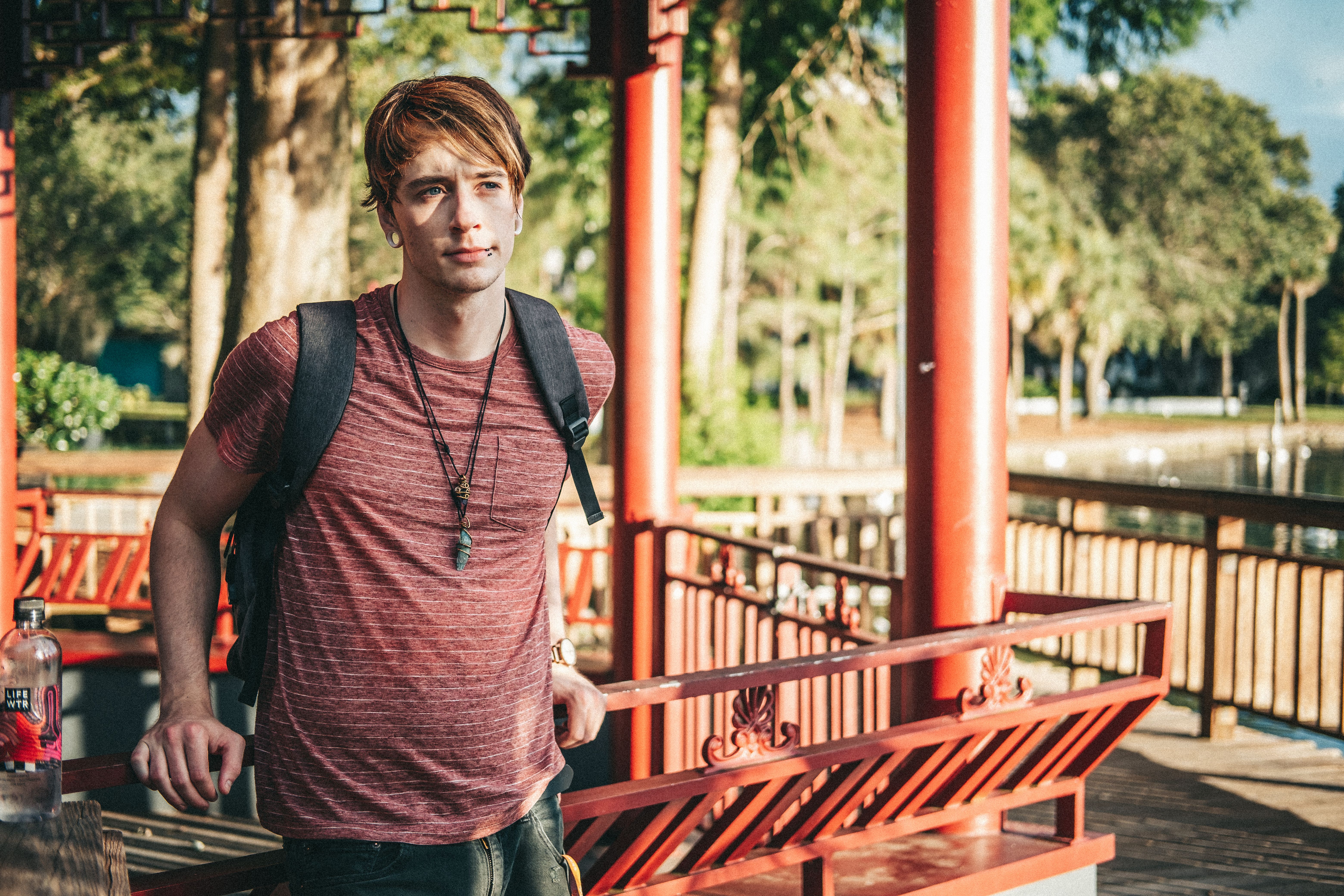 A Man Standing in a Park · Free Stock Photo