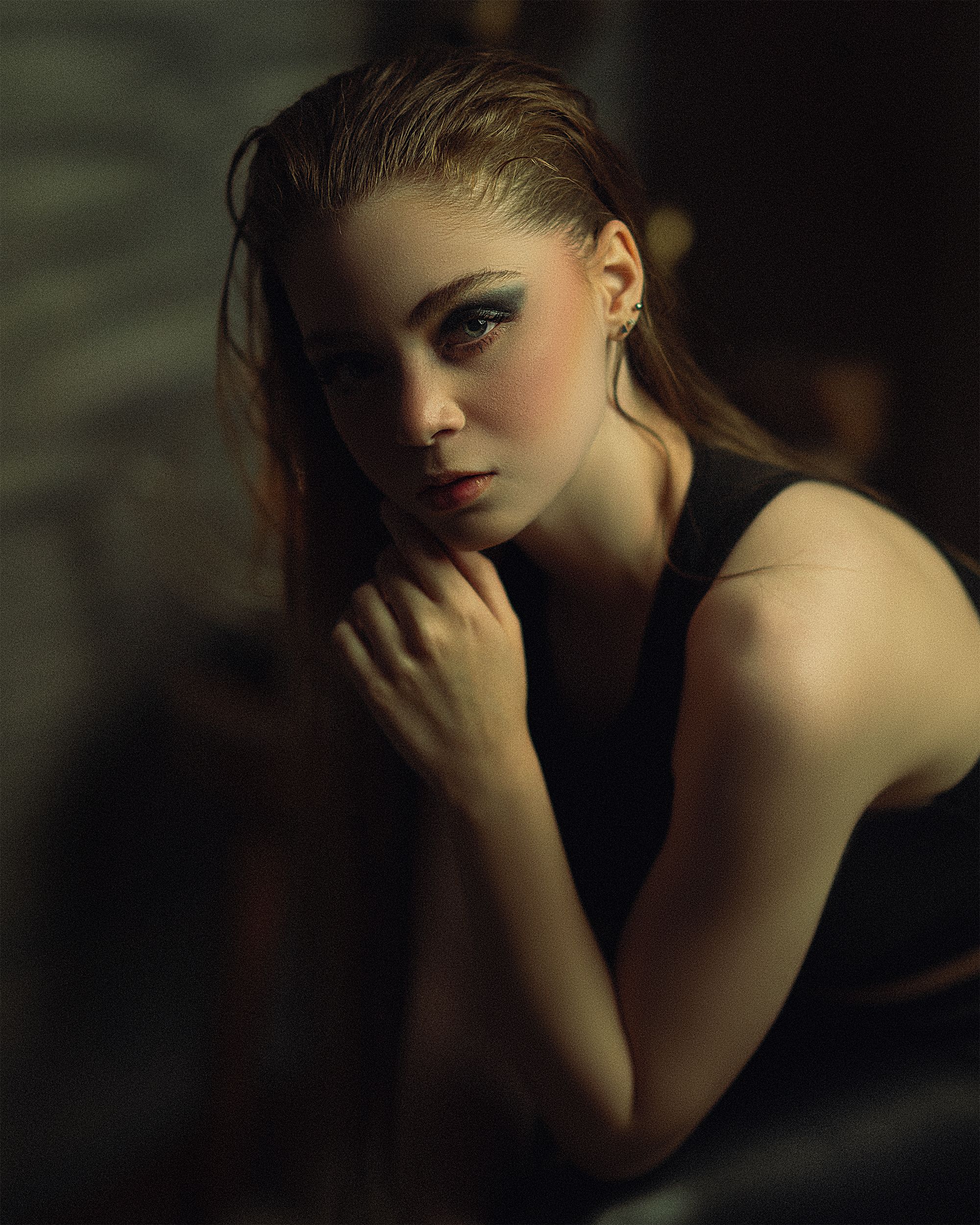 Portrait of a Woman with Hand Reaching Towards Camera · Free Stock Photo