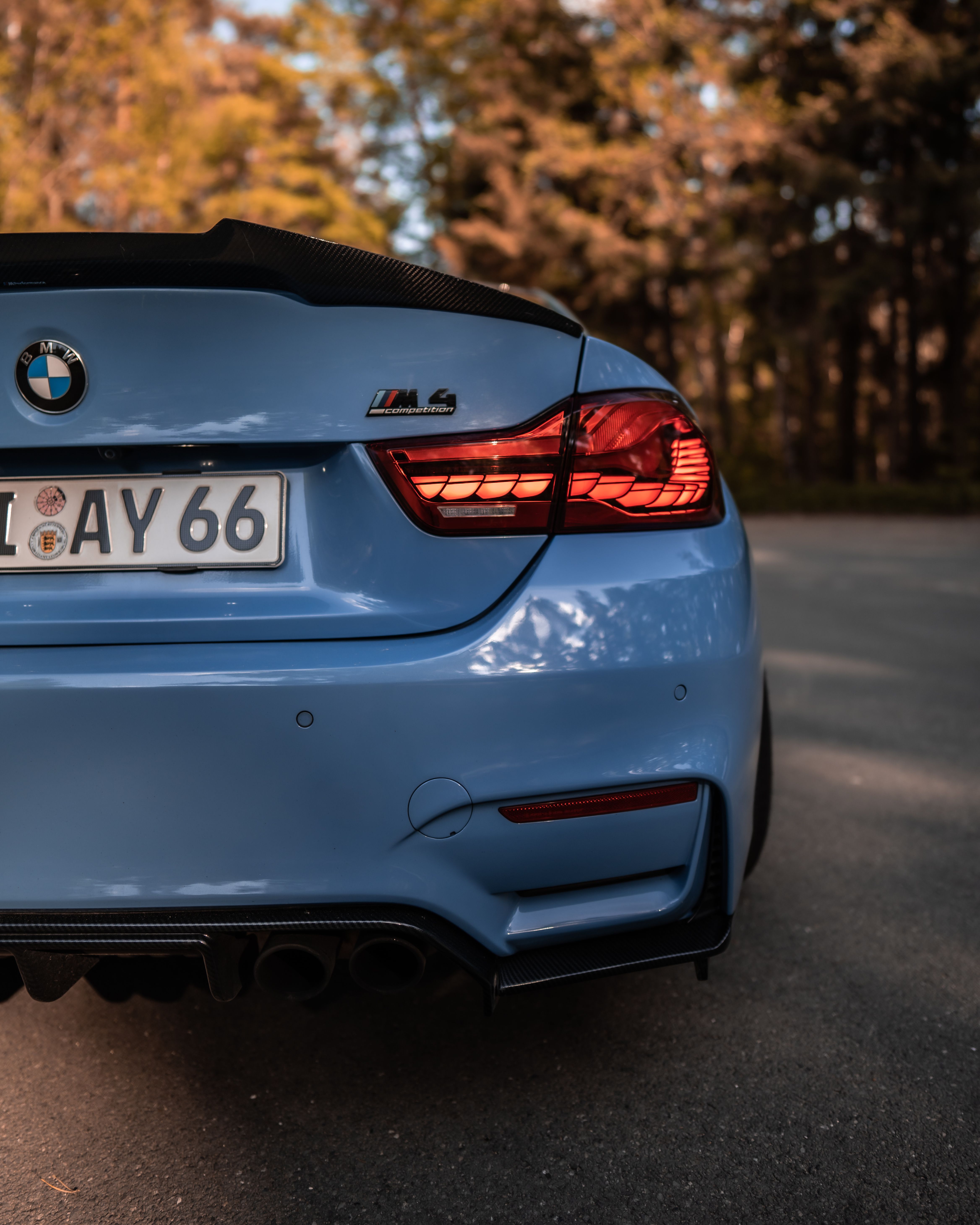Blue BMW in Close-Up Photography · Free Stock Photo
