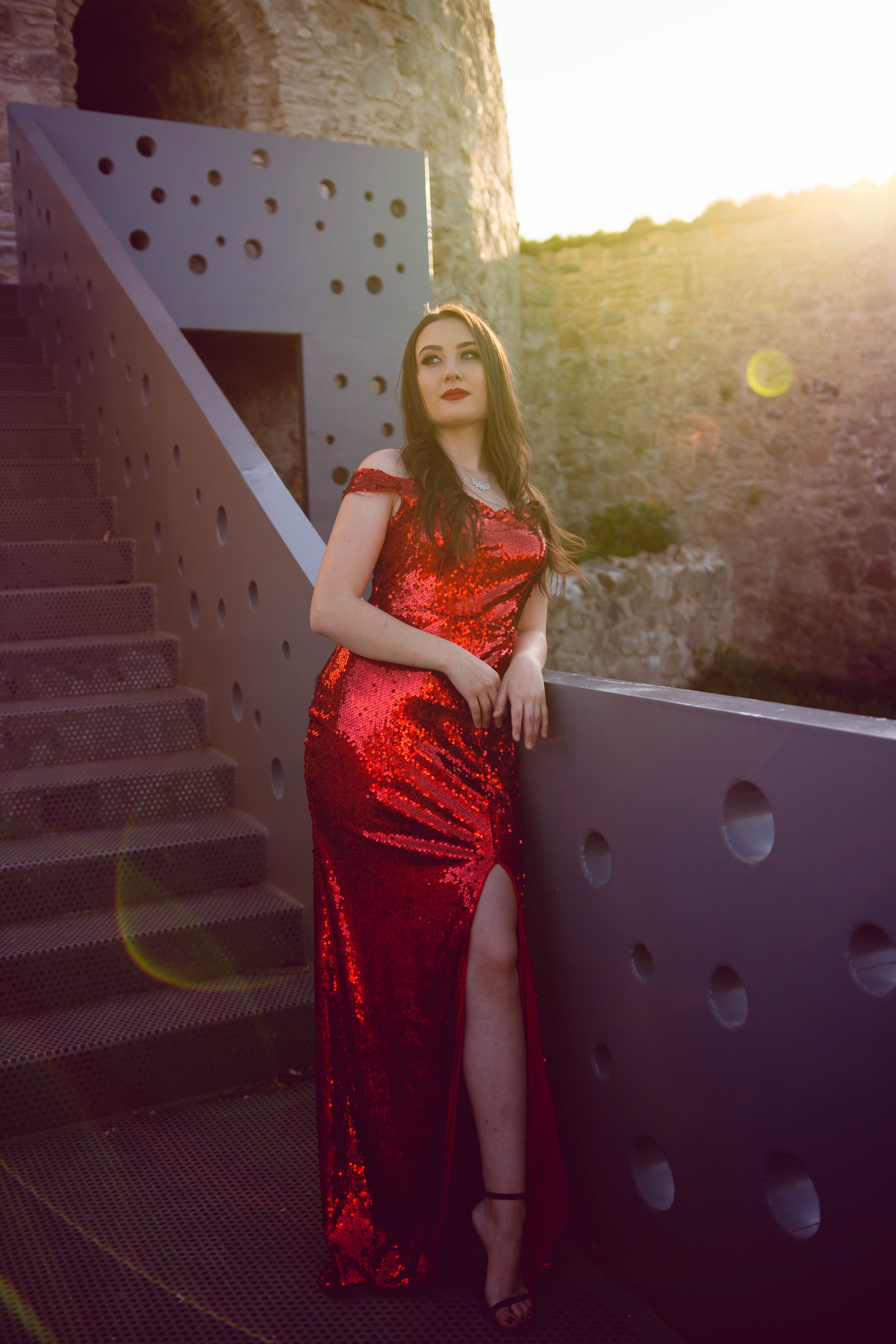 Beautiful Woman Wearing Red Dress · Free Stock Photo