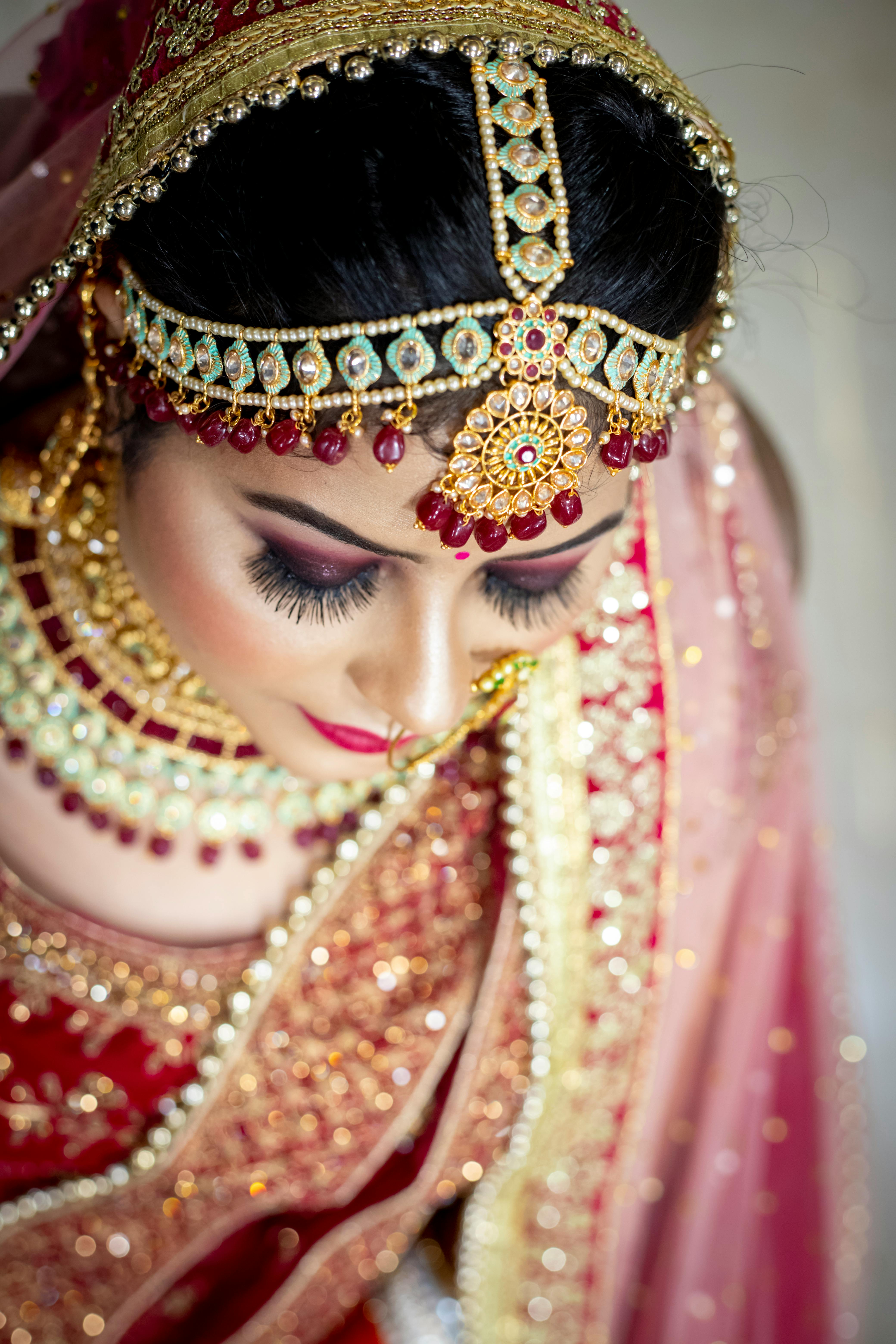A Portrait of a Pretty Woman Wearing a Traditional Clothing · Free ...