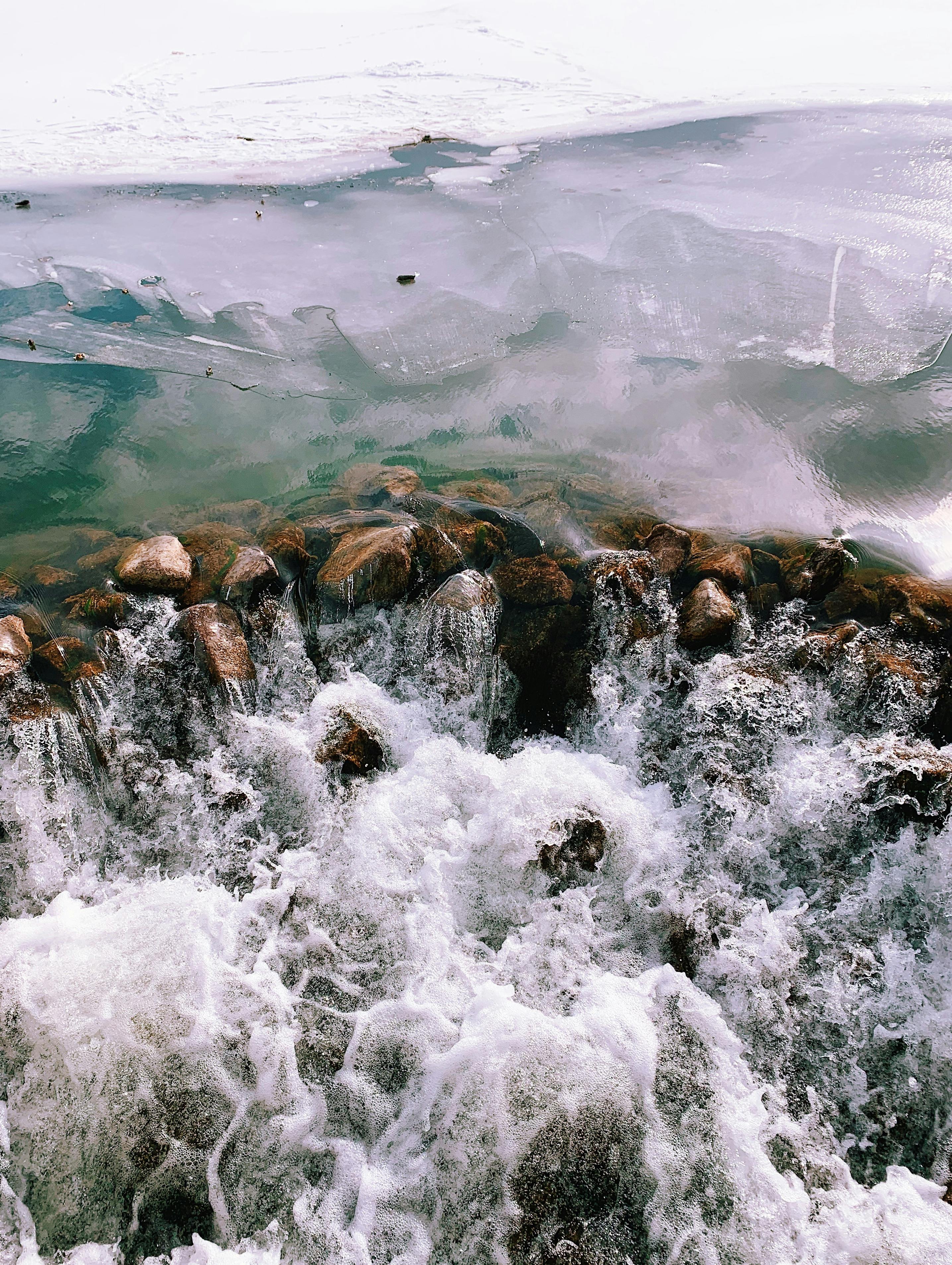 Water in Crushing Wave · Free Stock Photo