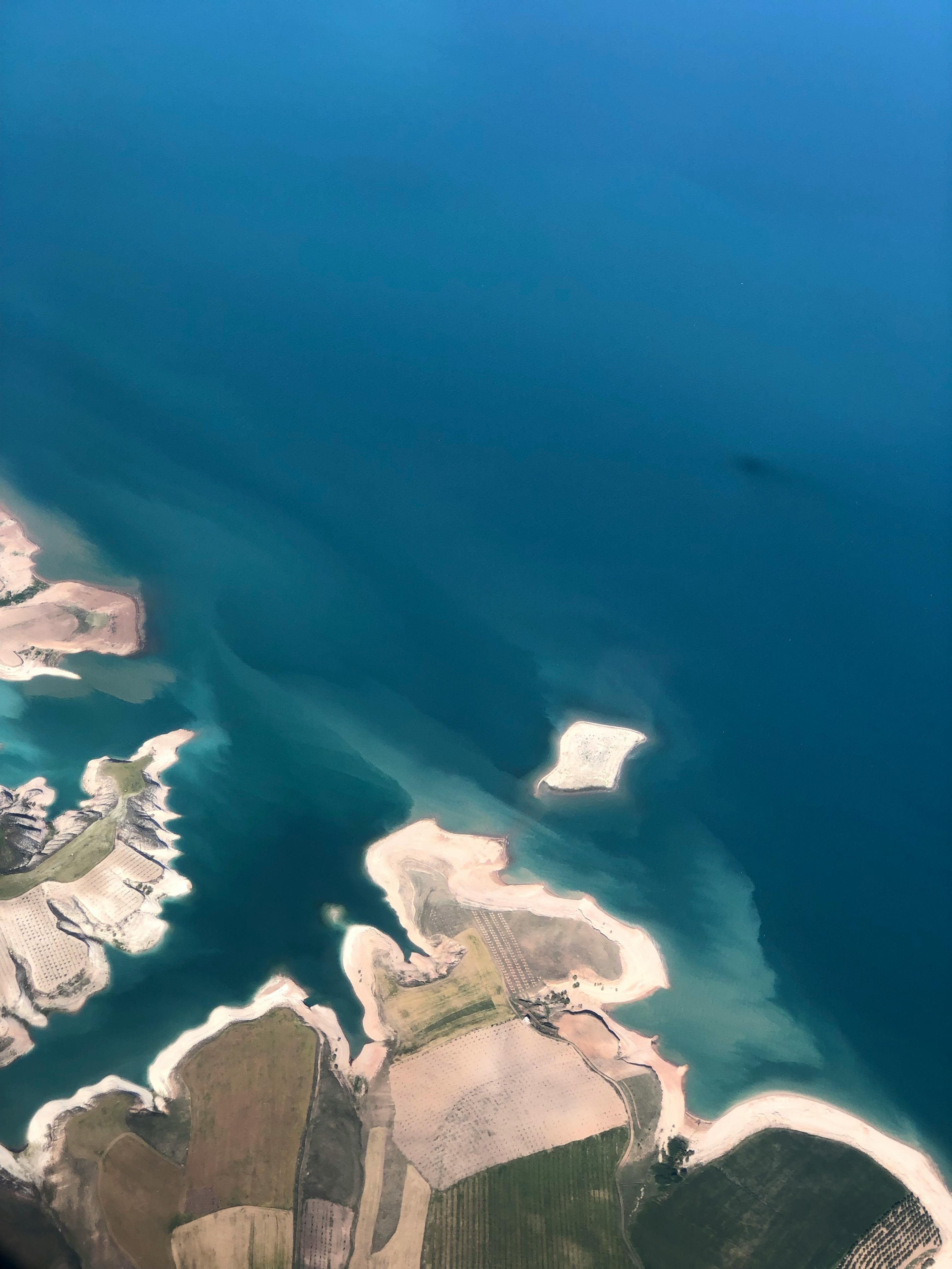 Ocean Shore in Birds Eye View · Free Stock Photo