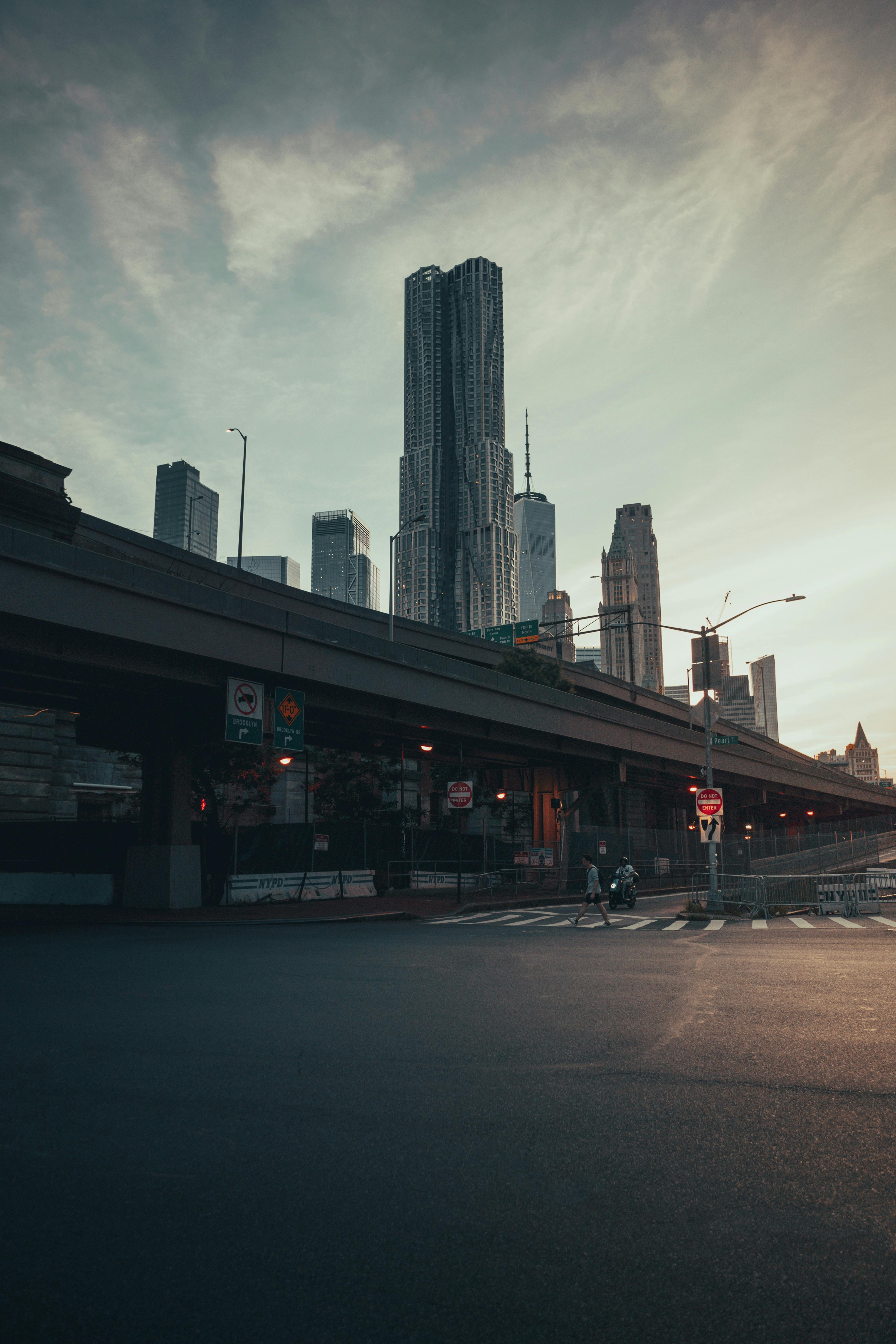Grey and Blue Glass Bullet Tower · Free Stock Photo