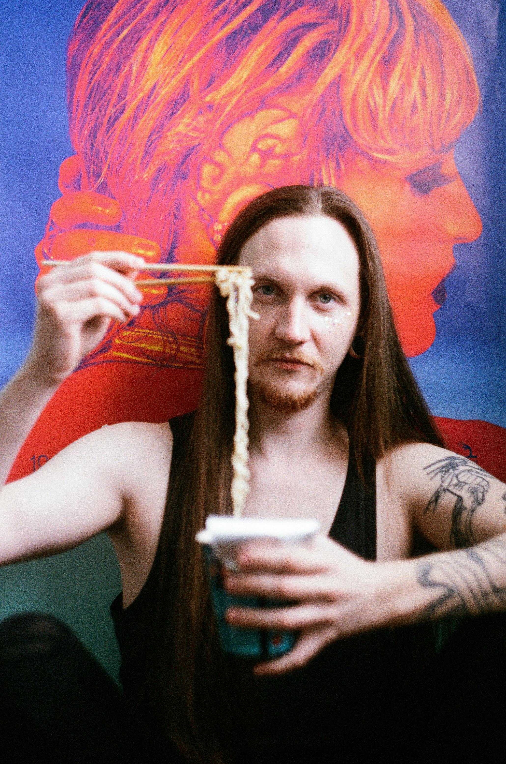 Man Eating Ramen · Free Stock Photo