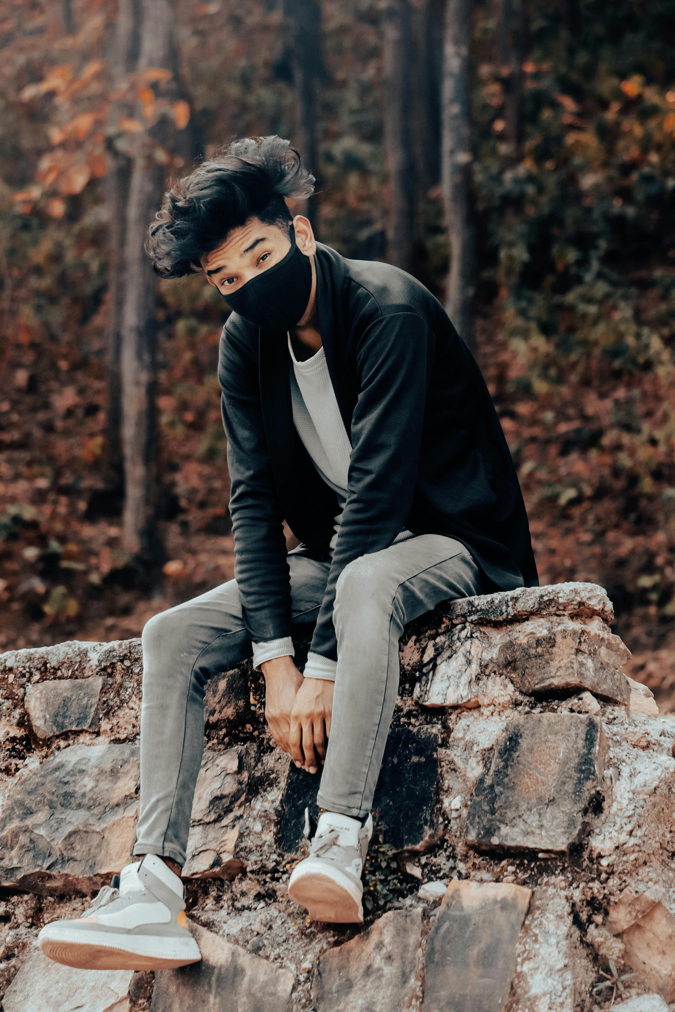 Ninja Sitting on the Ground · Free Stock Photo