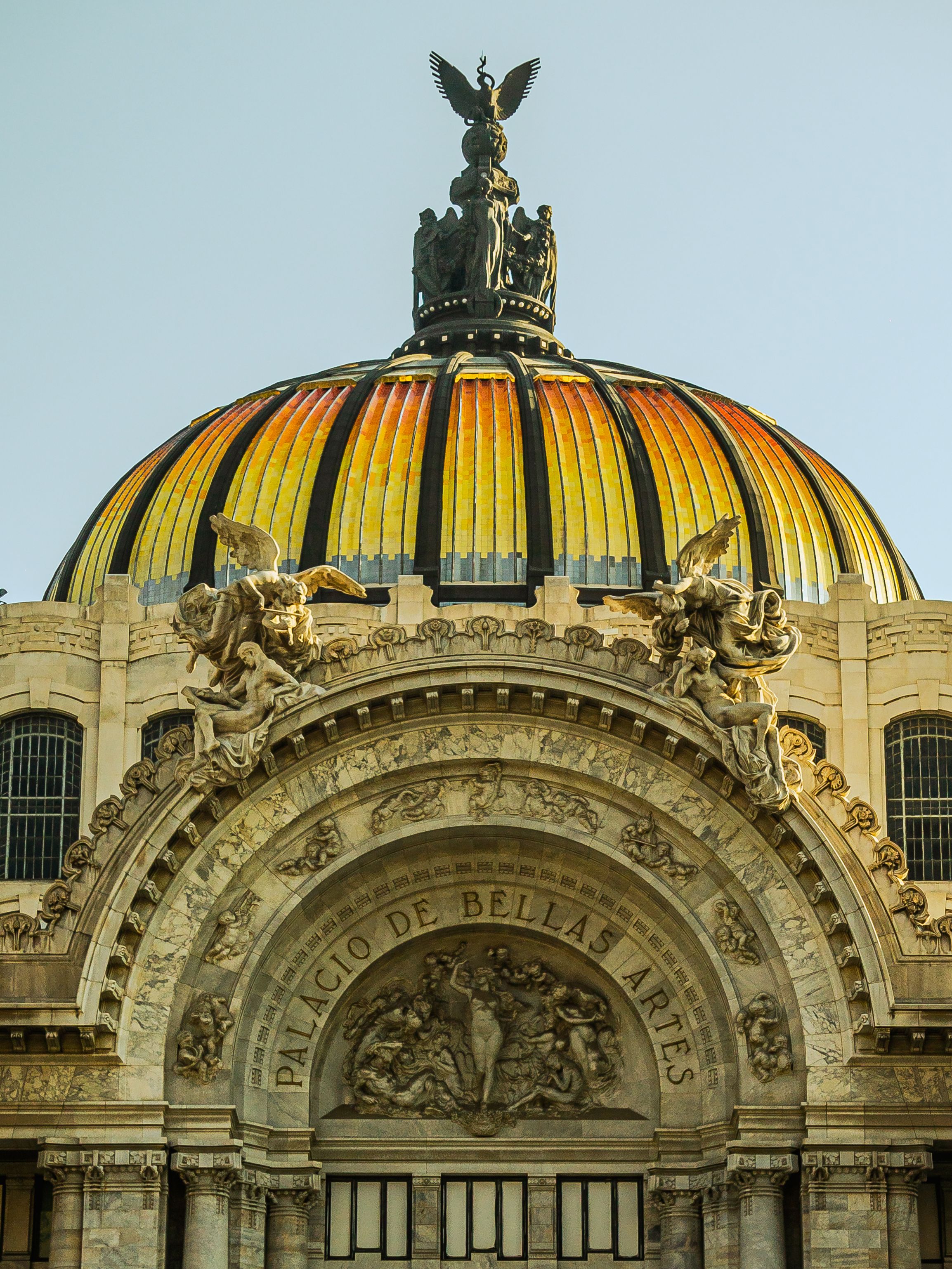 Photo of the Facade of the Palacio de Bellas Artes in Mexico City ...