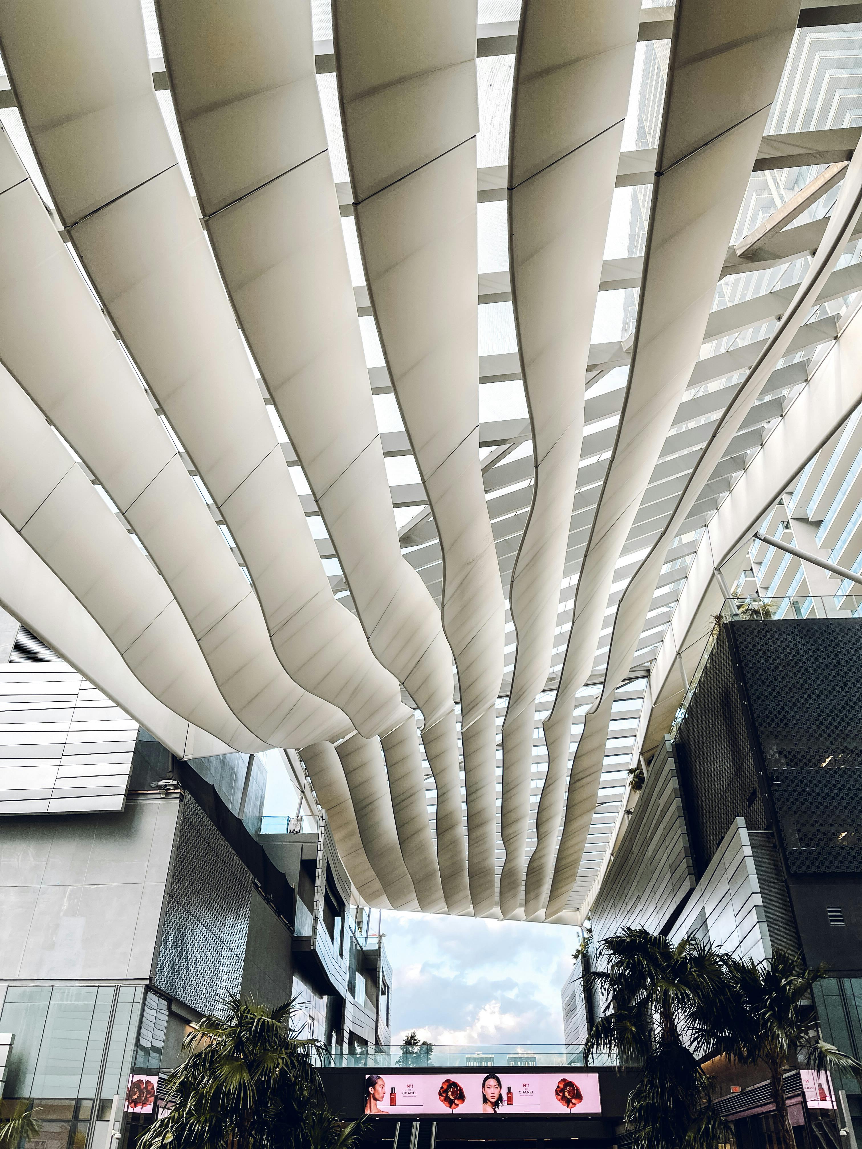 Photo of a Wavy Ceiling Made of Wood · Free Stock Photo