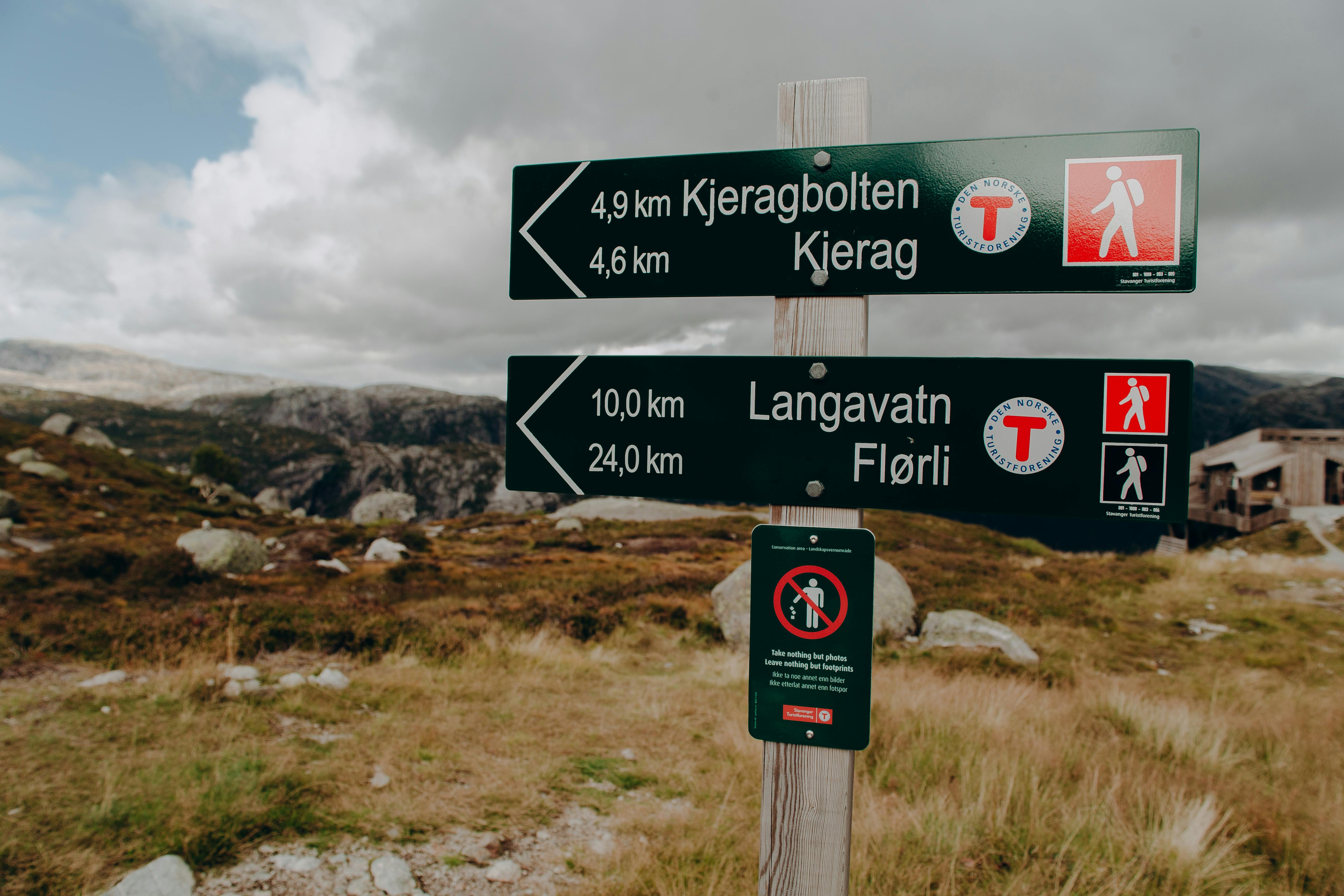 Street Directional Signages on a Wooden Post · Free Stock Photo