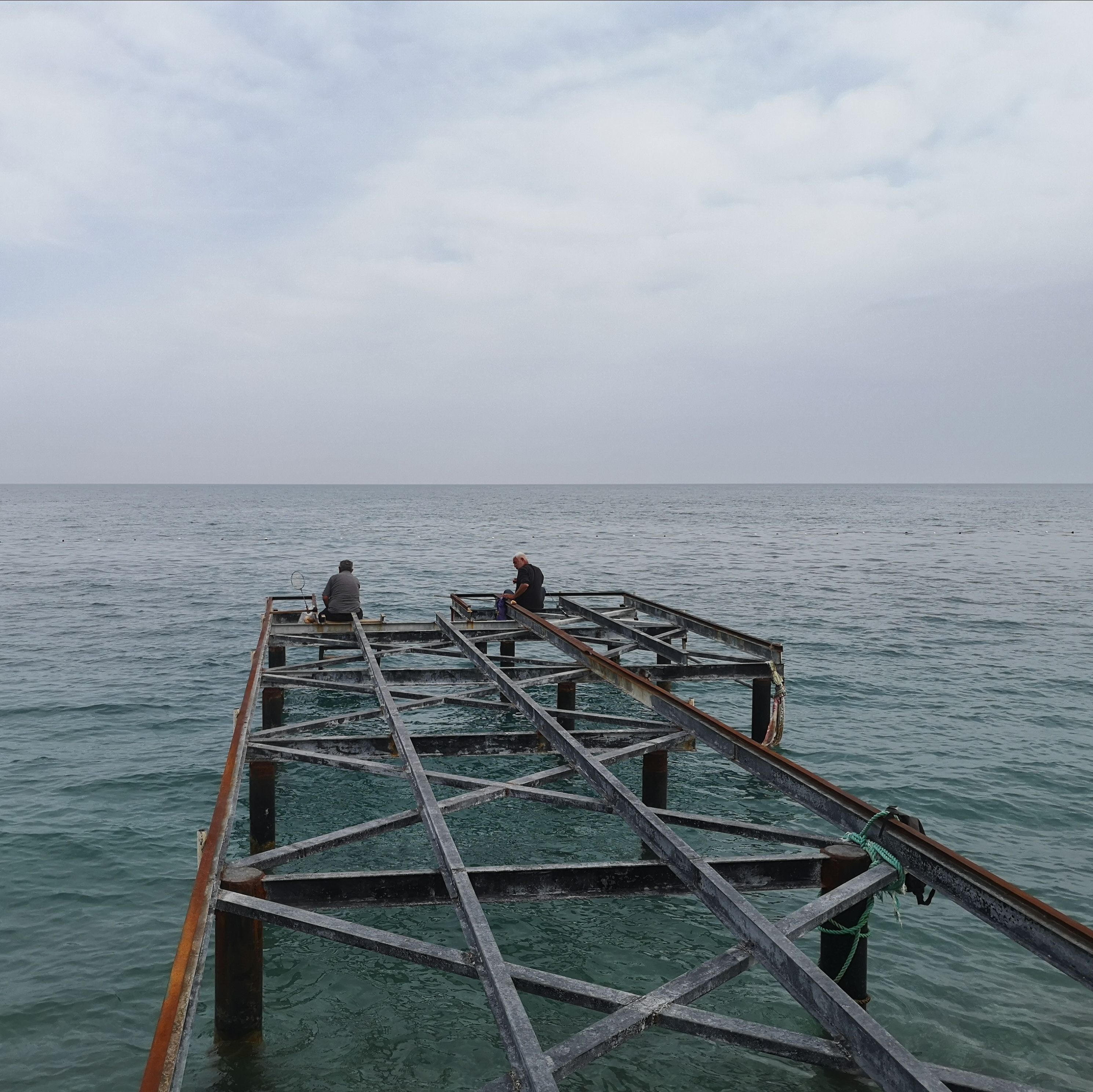 Steel Pier Construction Above the Sea · Free Stock Photo