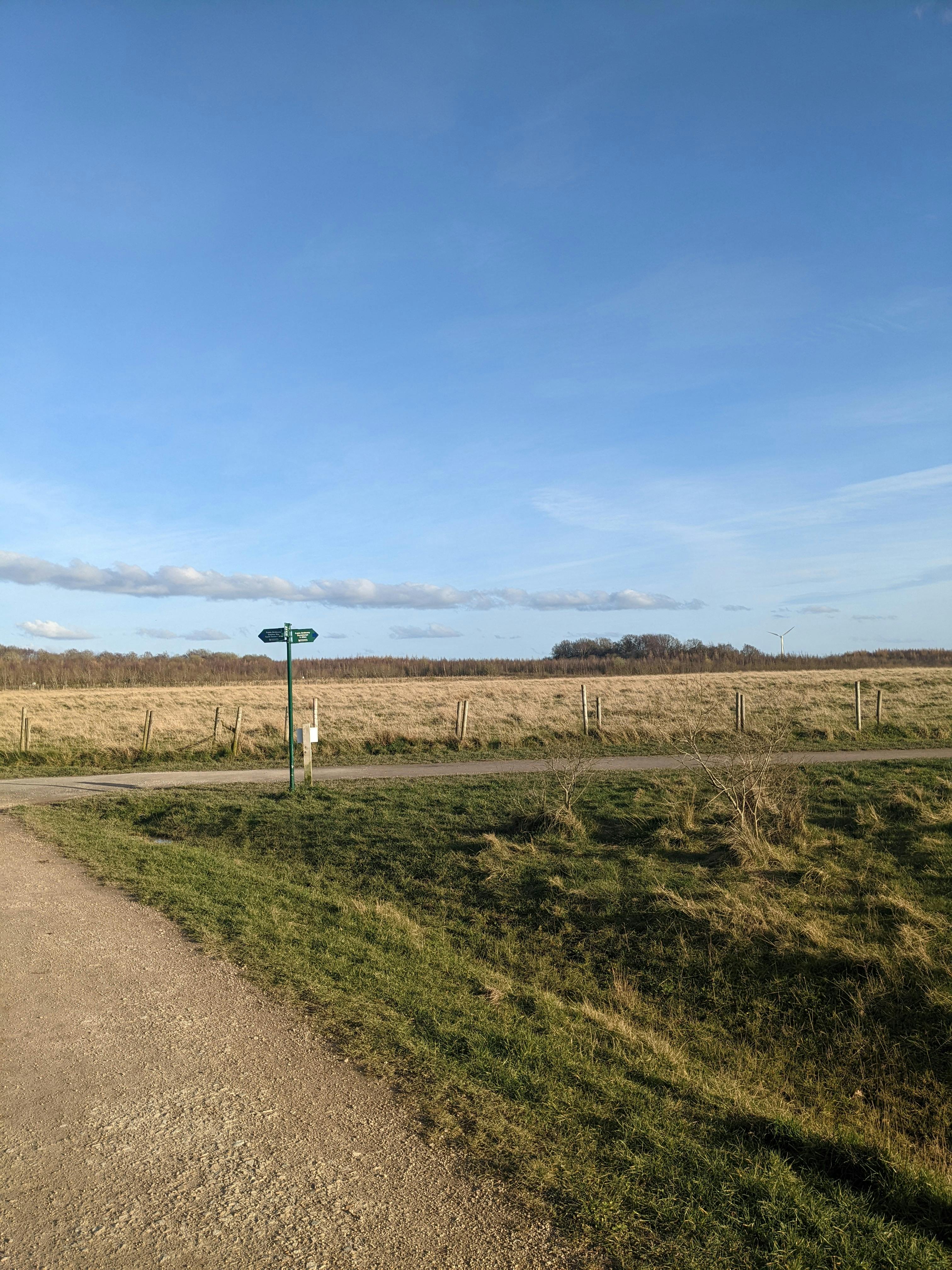 Directional Sign in Countryside Road · Free Stock Photo