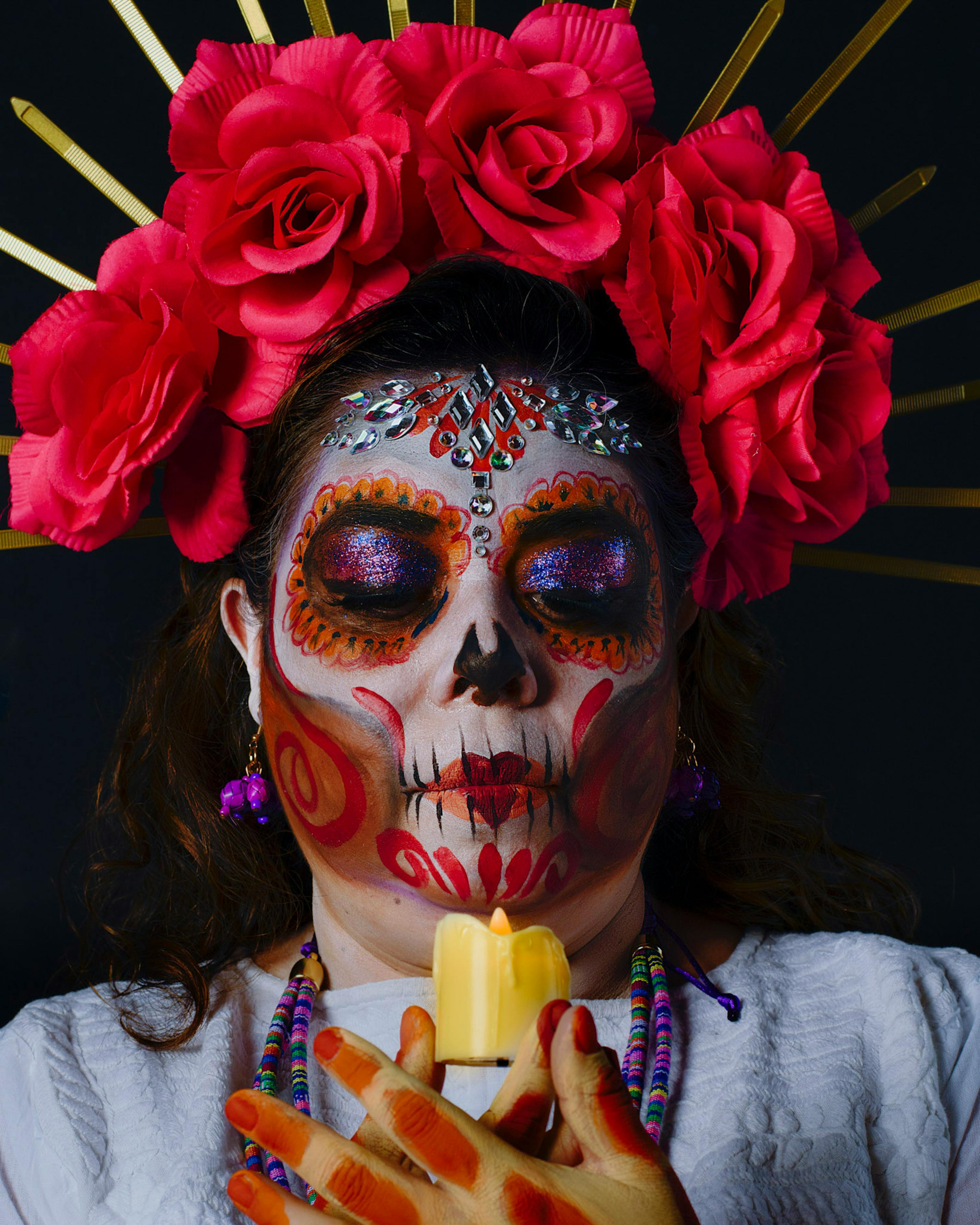 Catrina among Flowers · Free Stock Photo