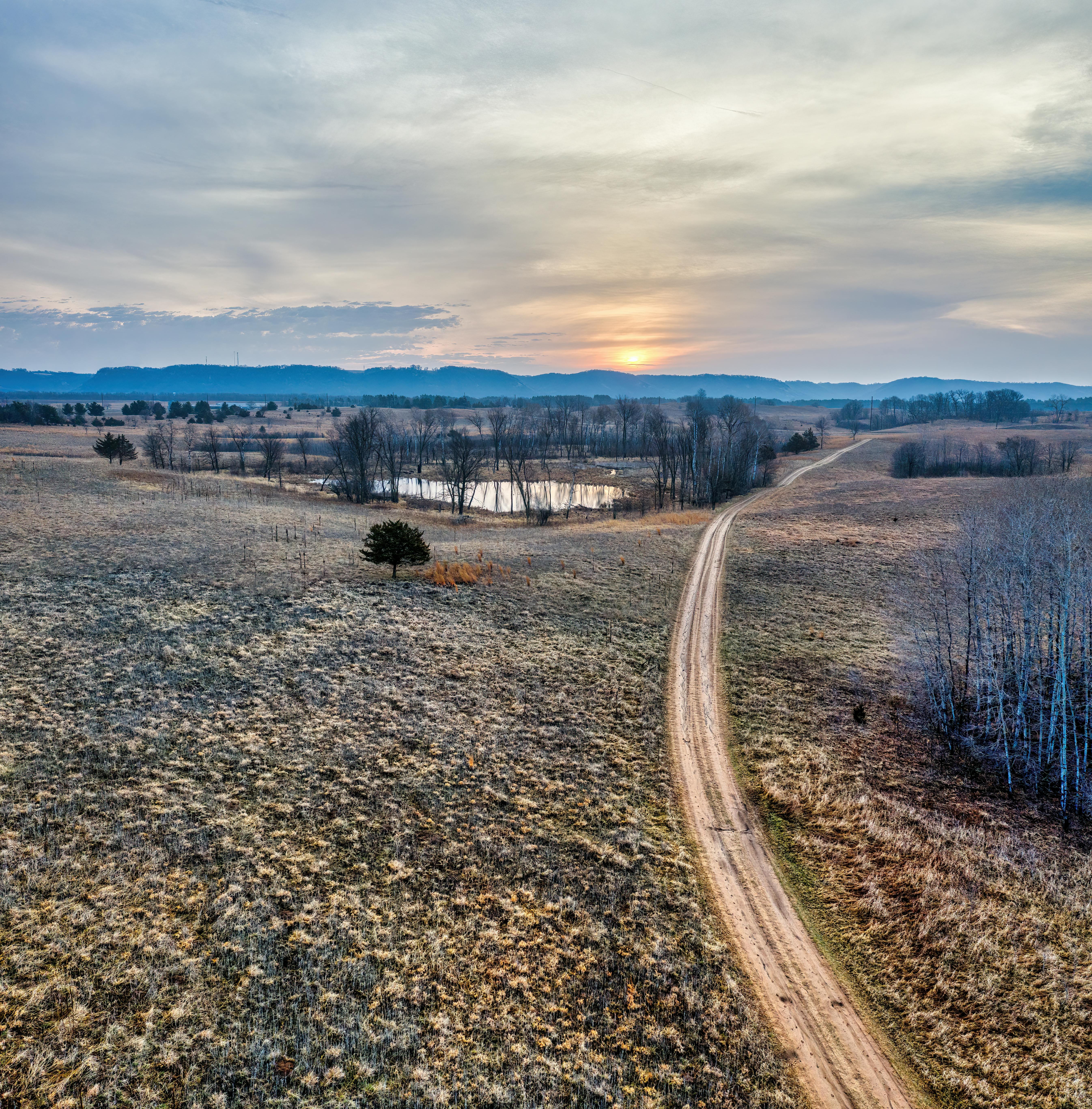 Landscape of Dirt Road in Autumn · Free Stock Photo