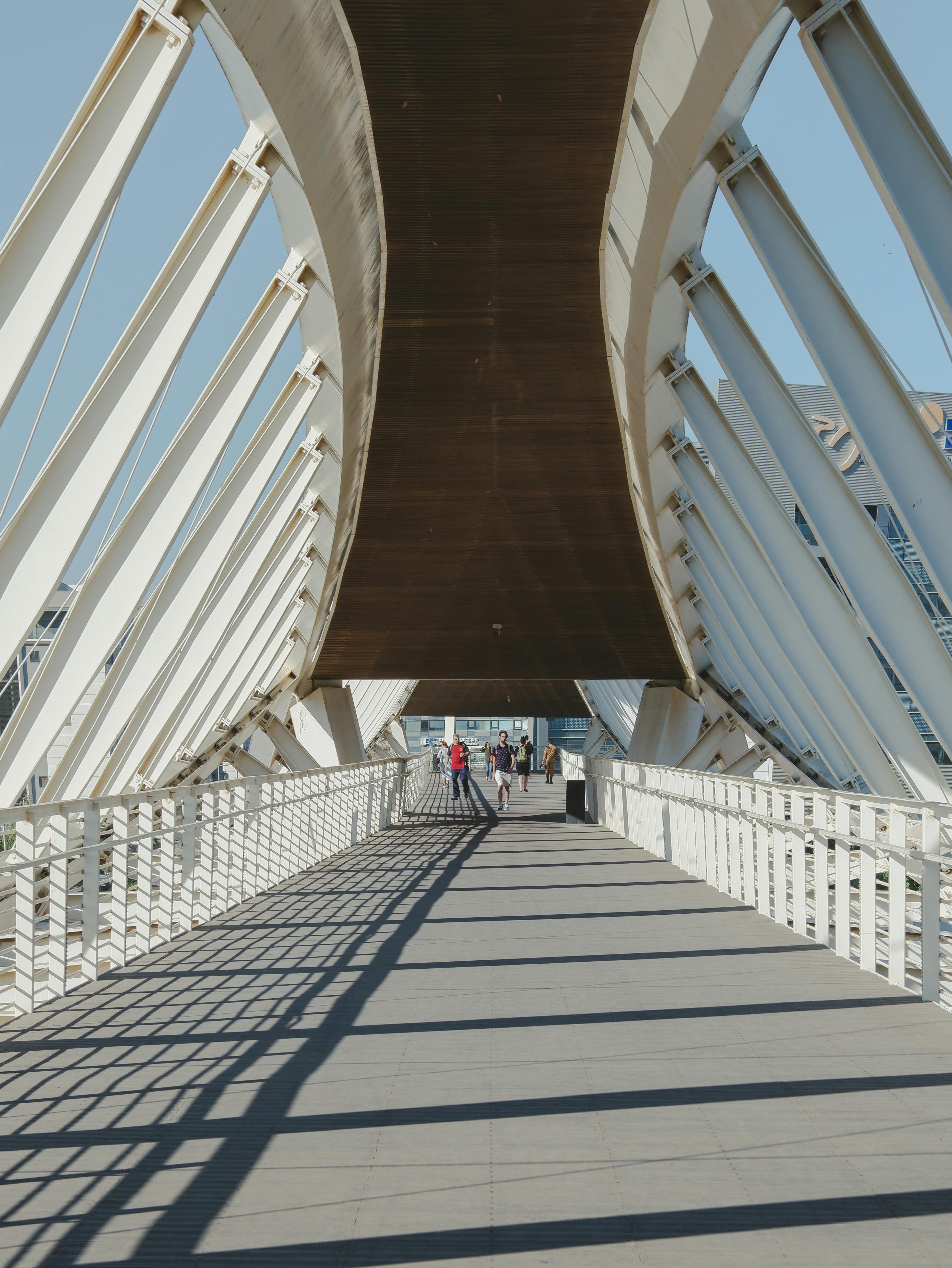 Modern Pedestrian Bridge · Free Stock Photo