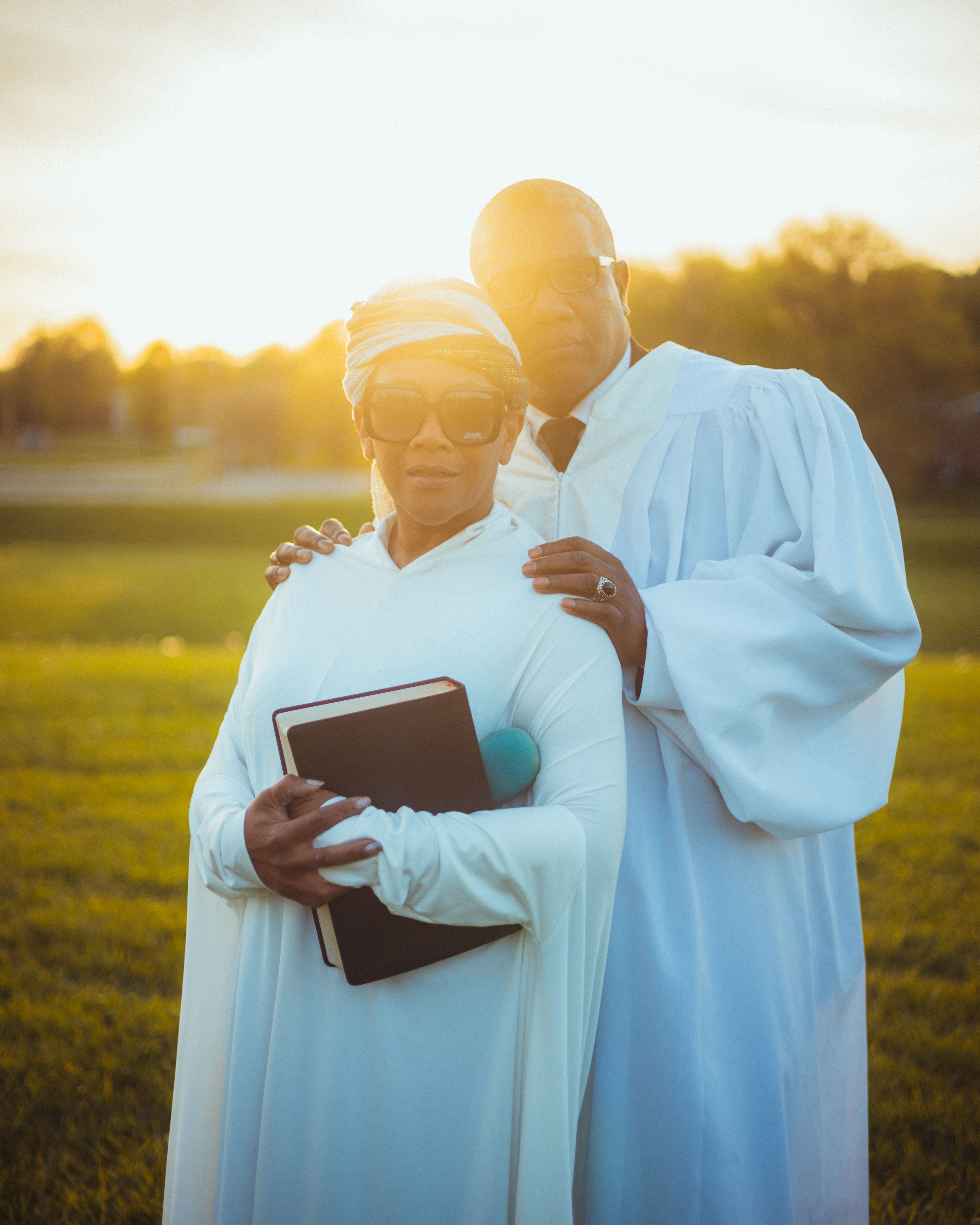 Two People Wearing Robes · Free Stock Photo