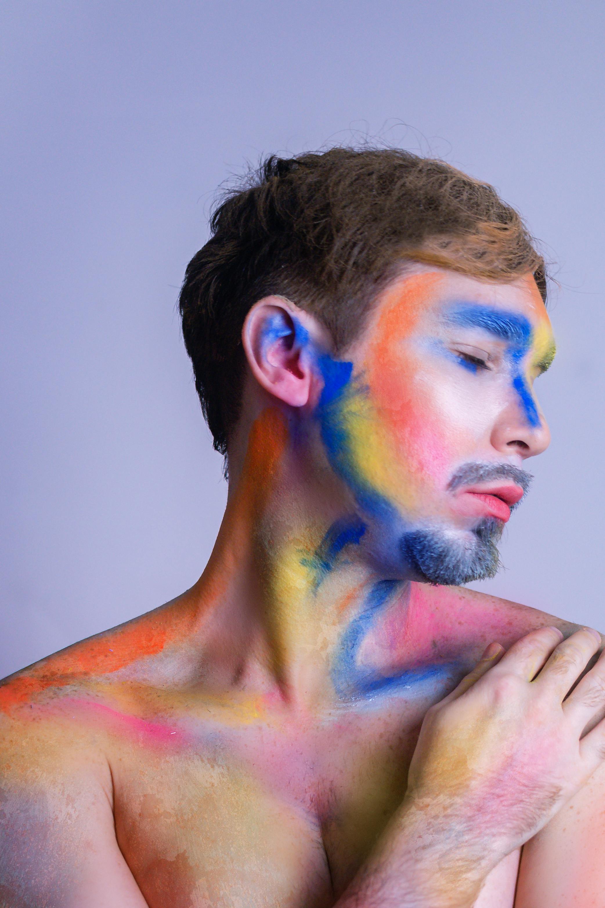 Man with Body Painting · Free Stock Photo