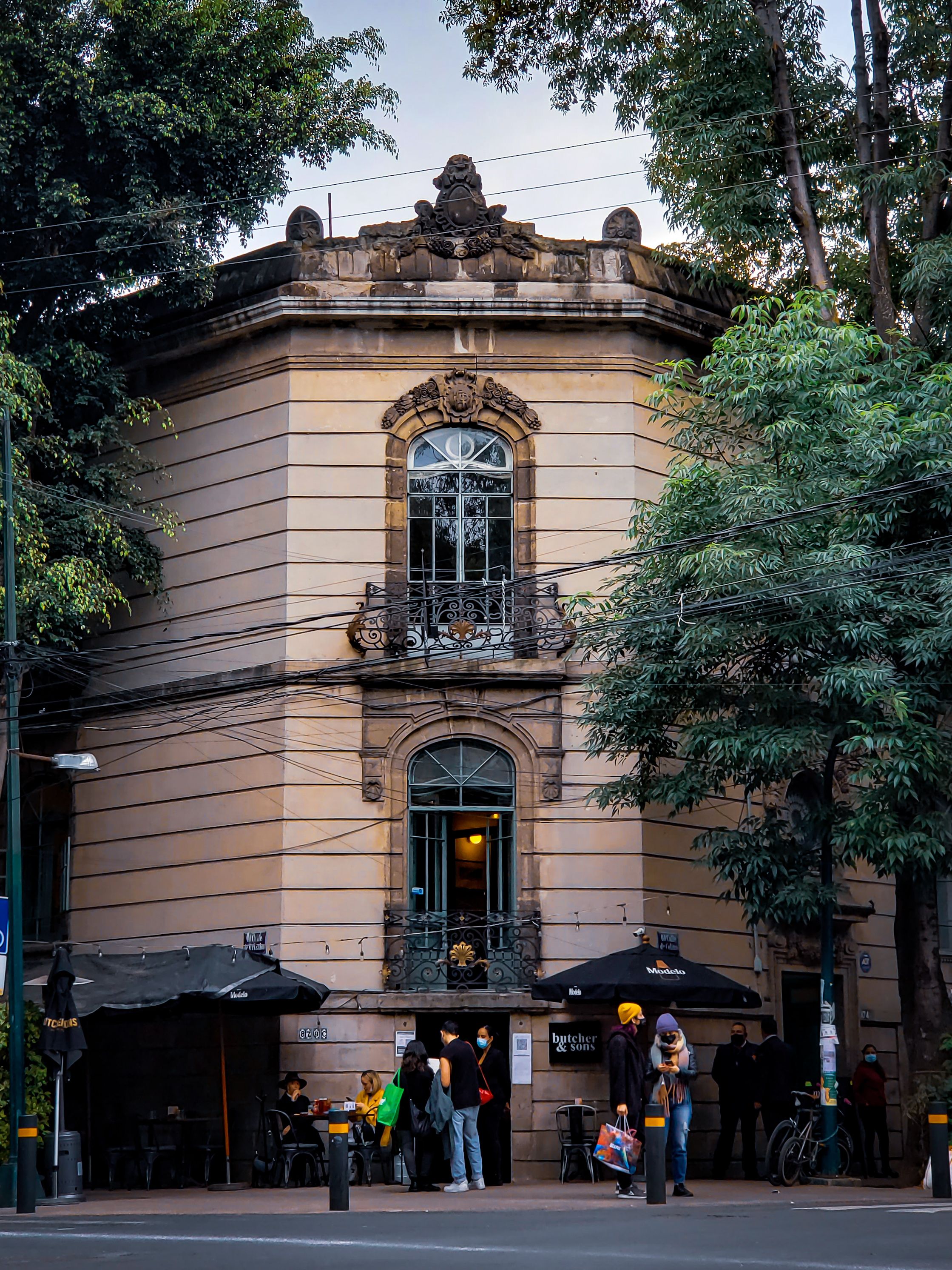 Sidewalk Cafe in a City Street · Free Stock Photo